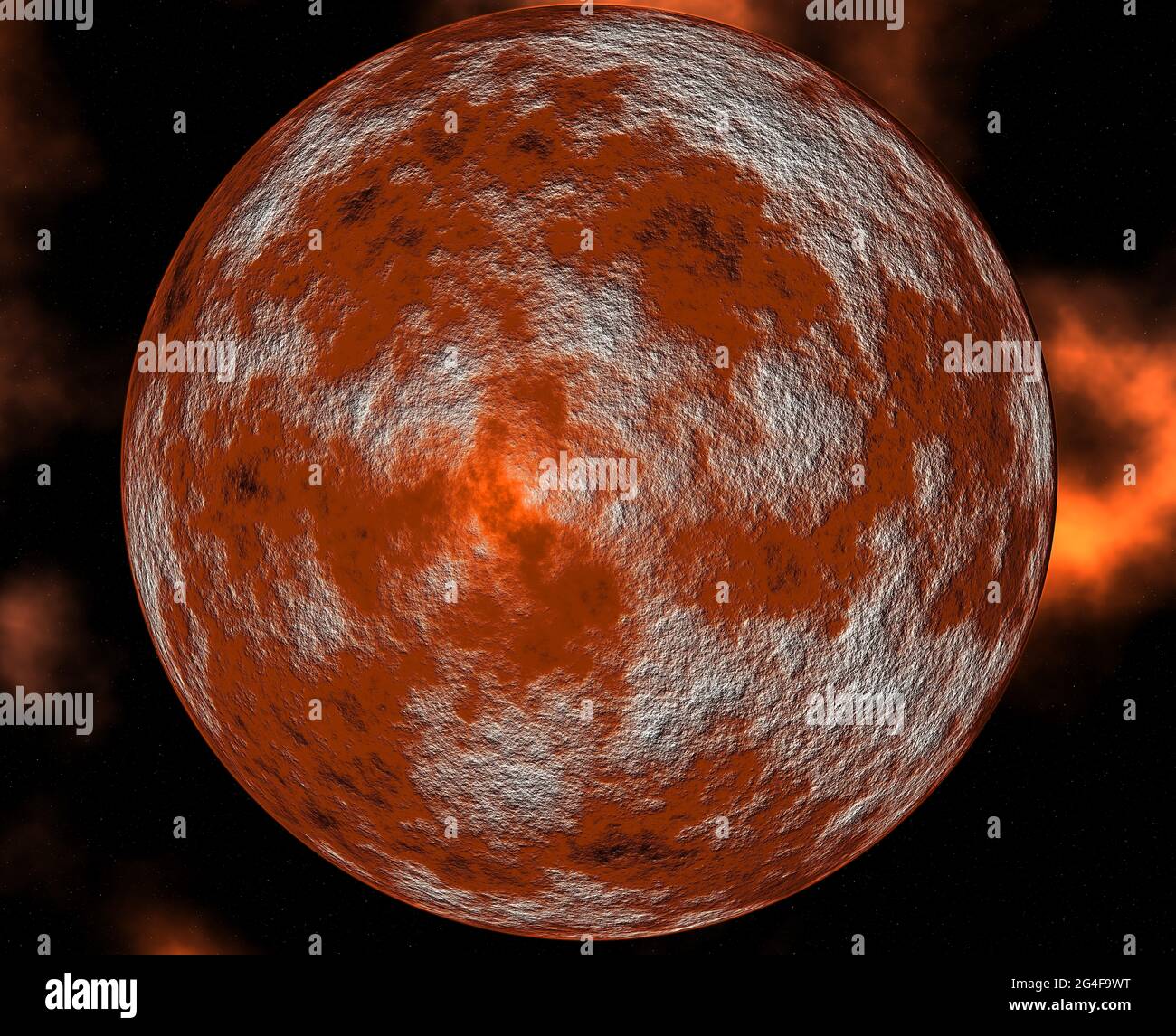 Computer generated high resolution image of planet Mars Stock Photo - Alamy