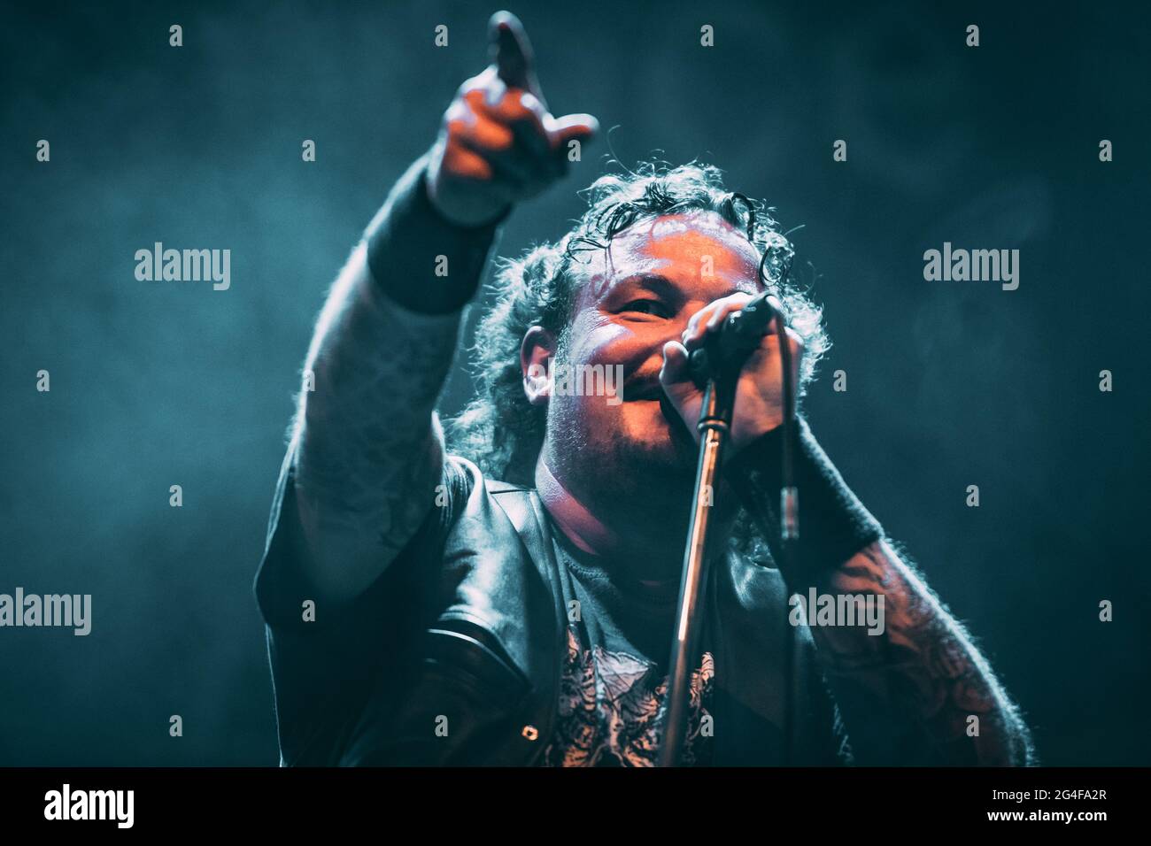 Copenhagen, Denmark. 17th, June 2021. The Danish melodic death metal ...