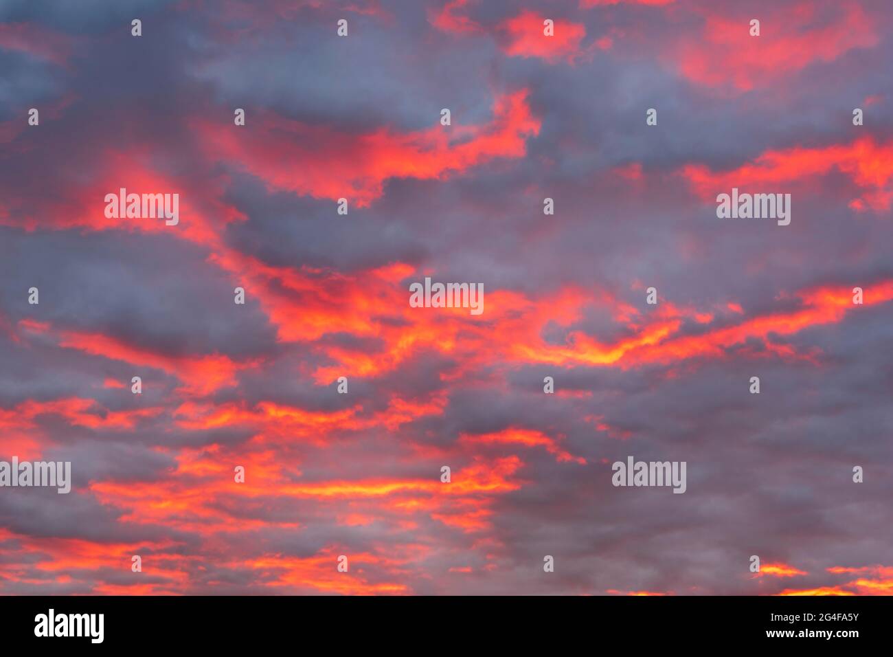 Dramatic cloud atmosphere, Red sky with clouds, Germany Stock Photo - Alamy