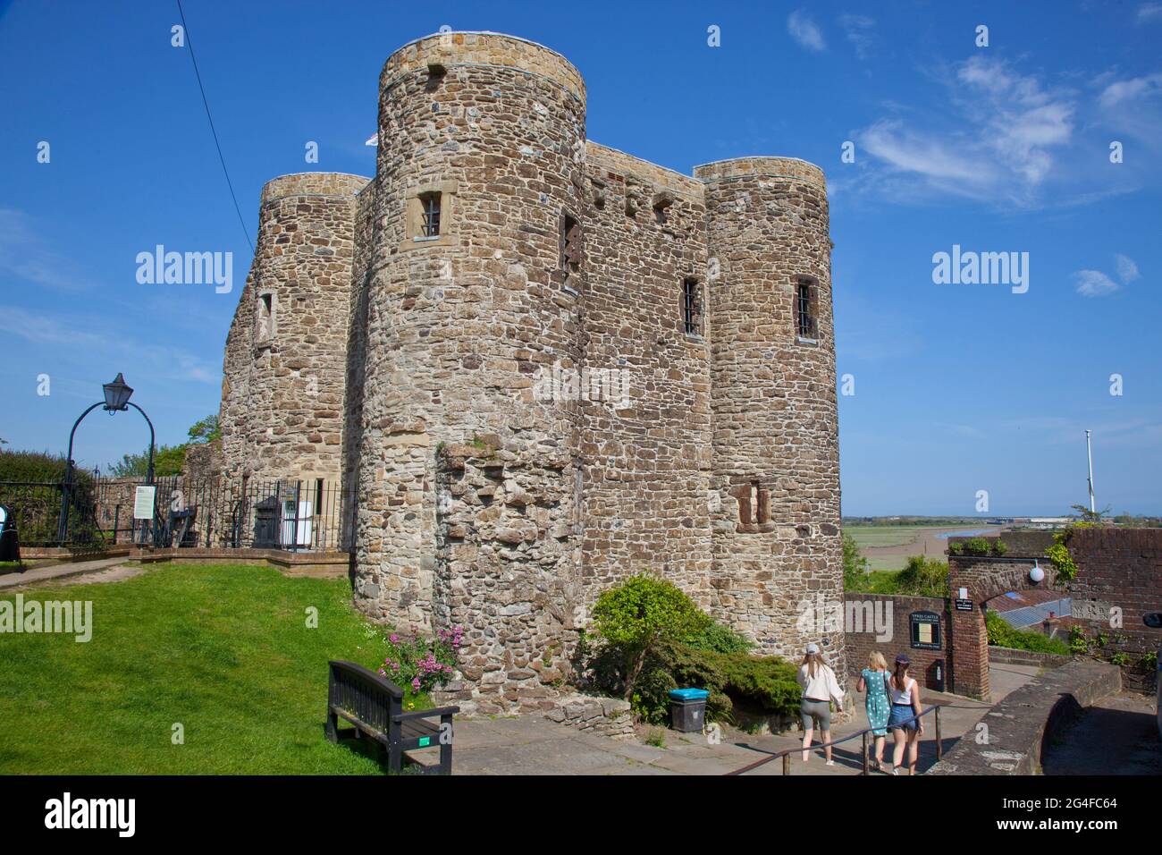 Rye Castle Museum, also called the Ypres Tower, at Rye in Kent, England ...