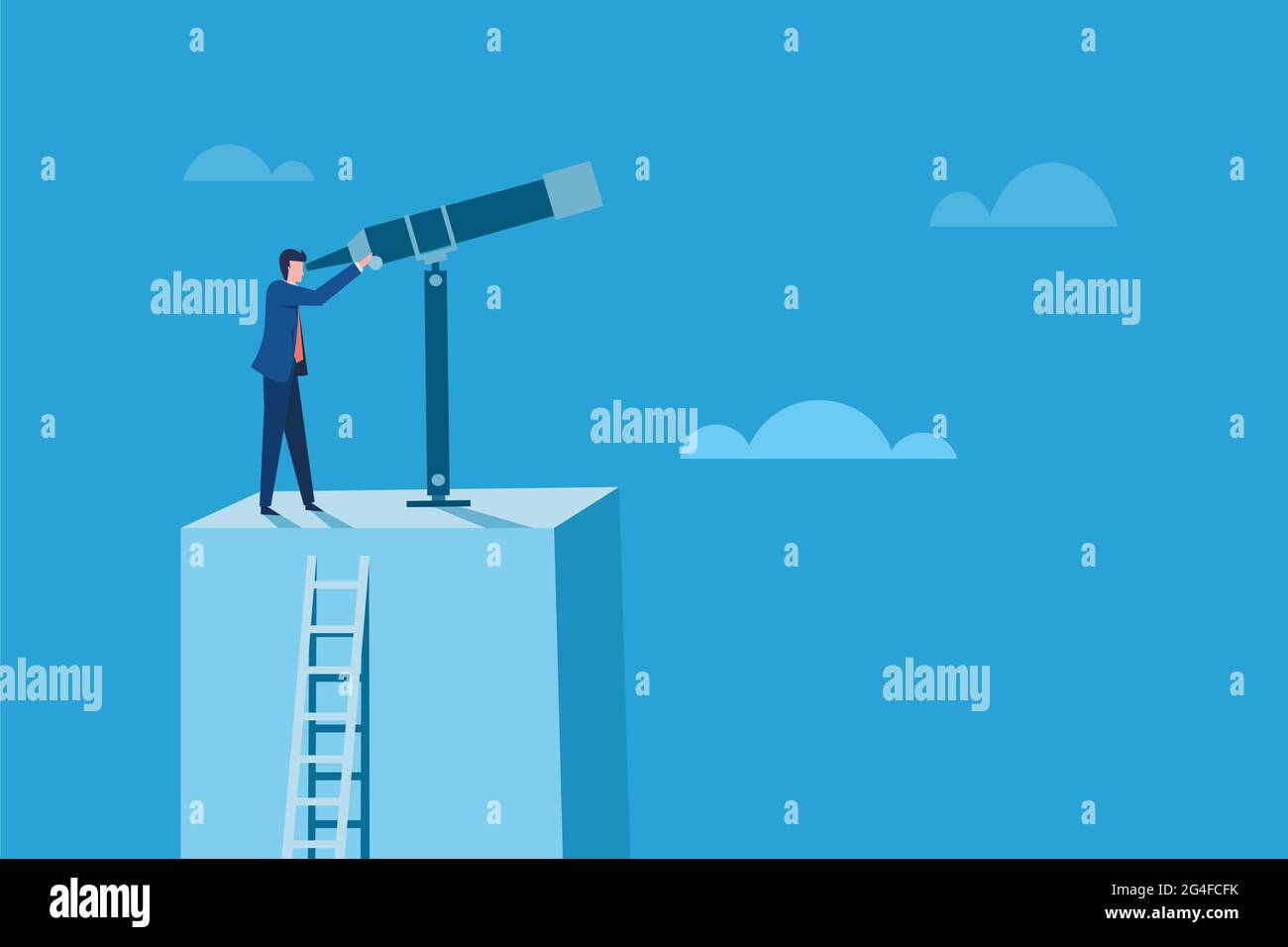 Standing observation platform Stock Vector Images - Alamy