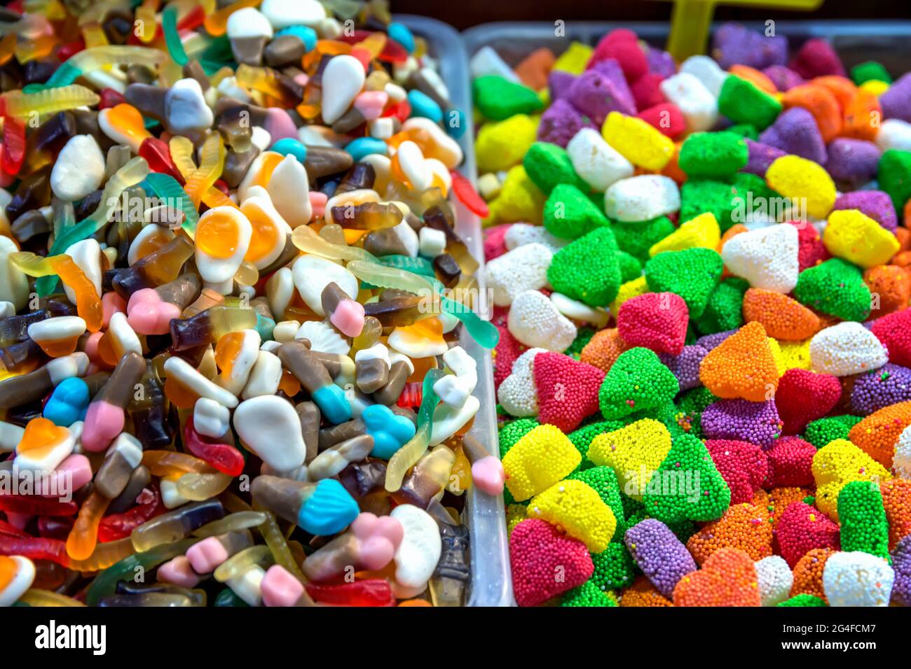 Turkish sweets multicolored candy bars Turkish delight with nuts ...