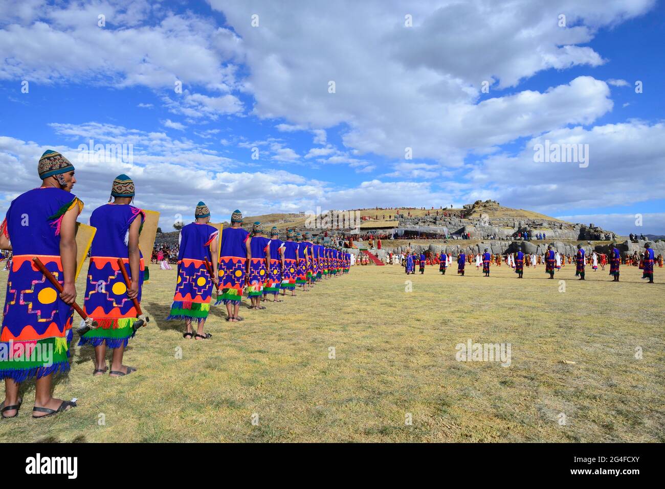 Inti Raymi, festival of the sun, ceremony on the sanctuary, overview ...