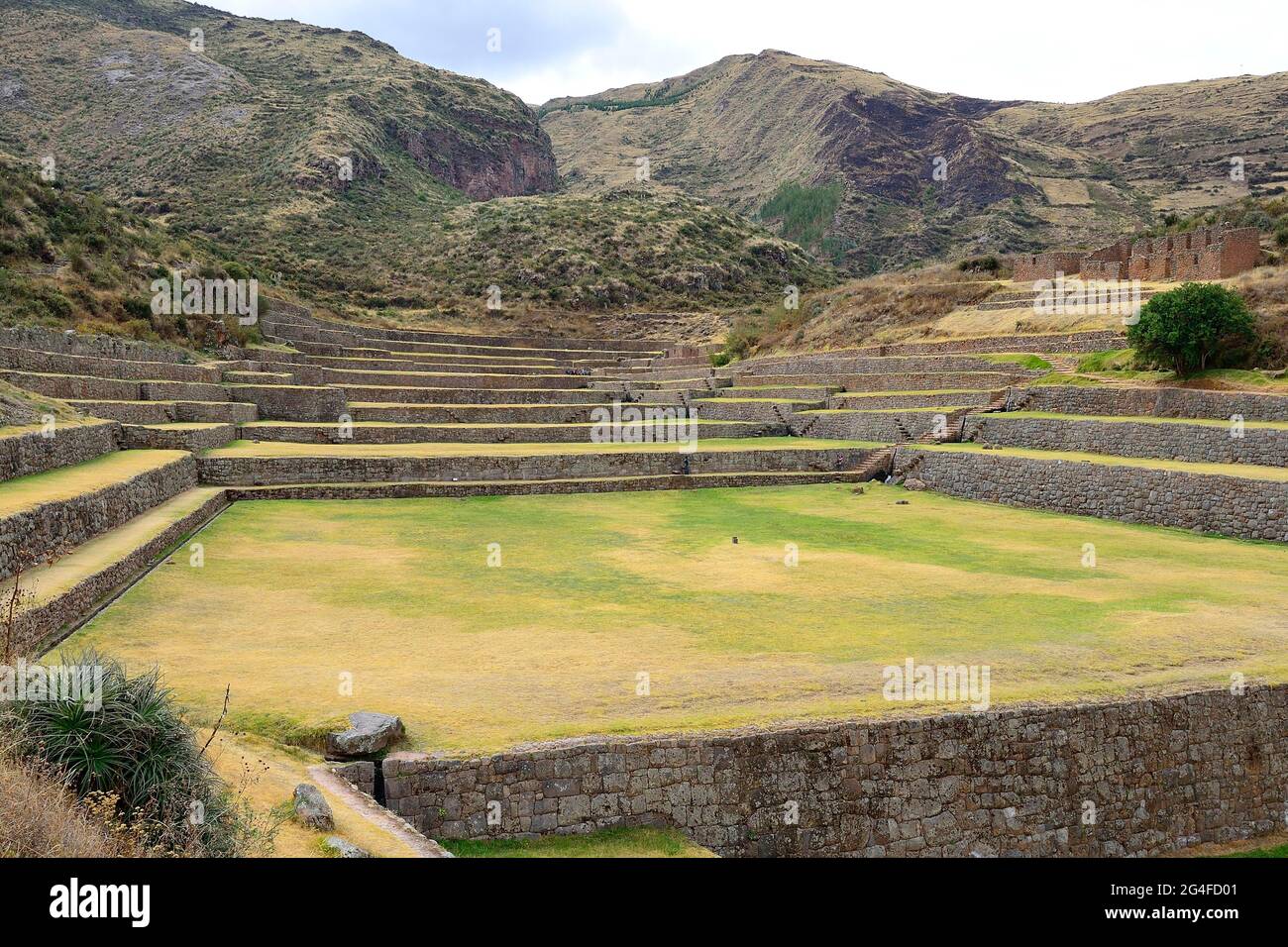Terraces of Tipon, Inca ruins, Cusco region, Peru Stock Photo - Alamy