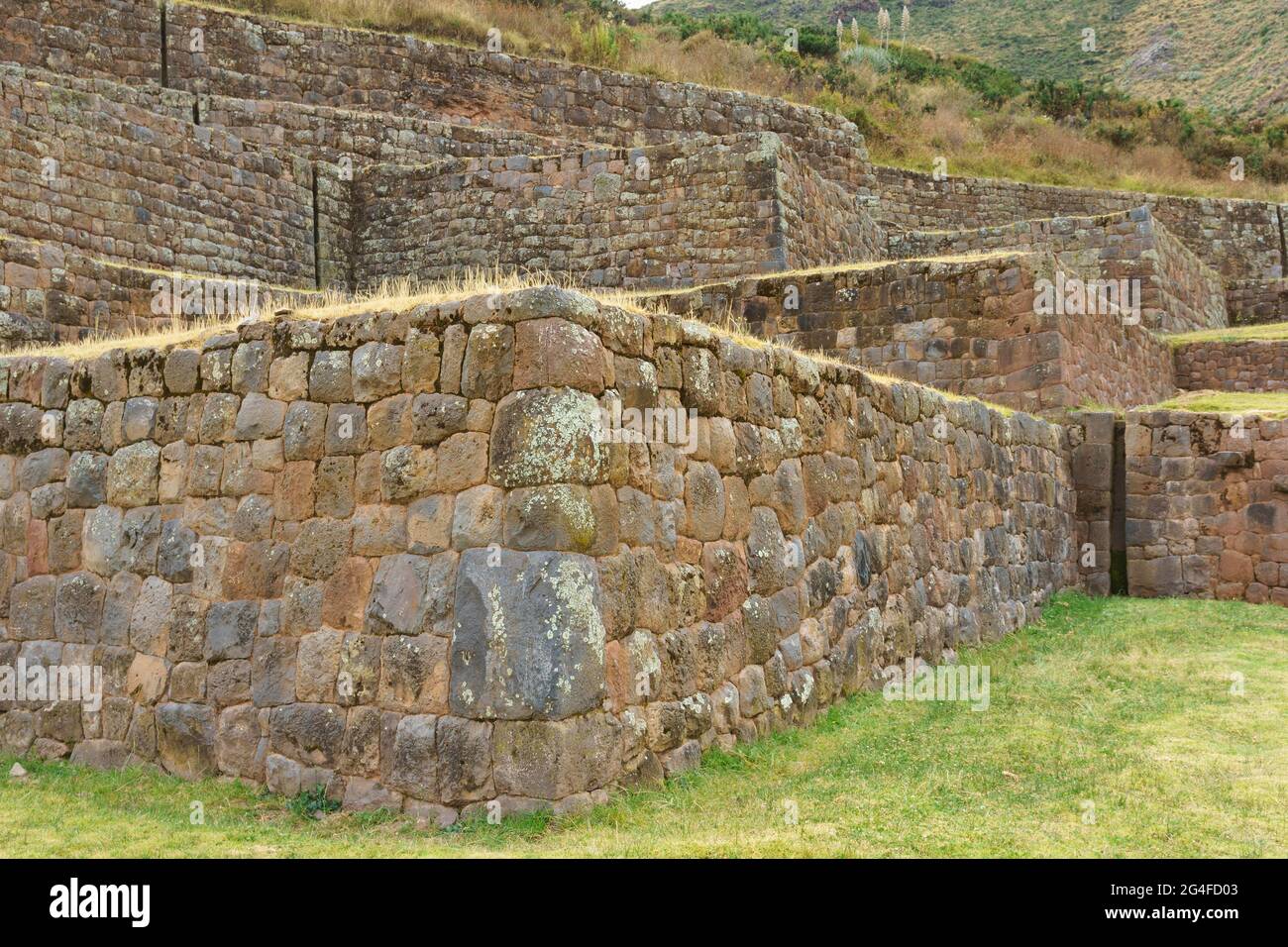 Terraces of Tipon, Inca ruins, Cusco region, Peru Stock Photo - Alamy
