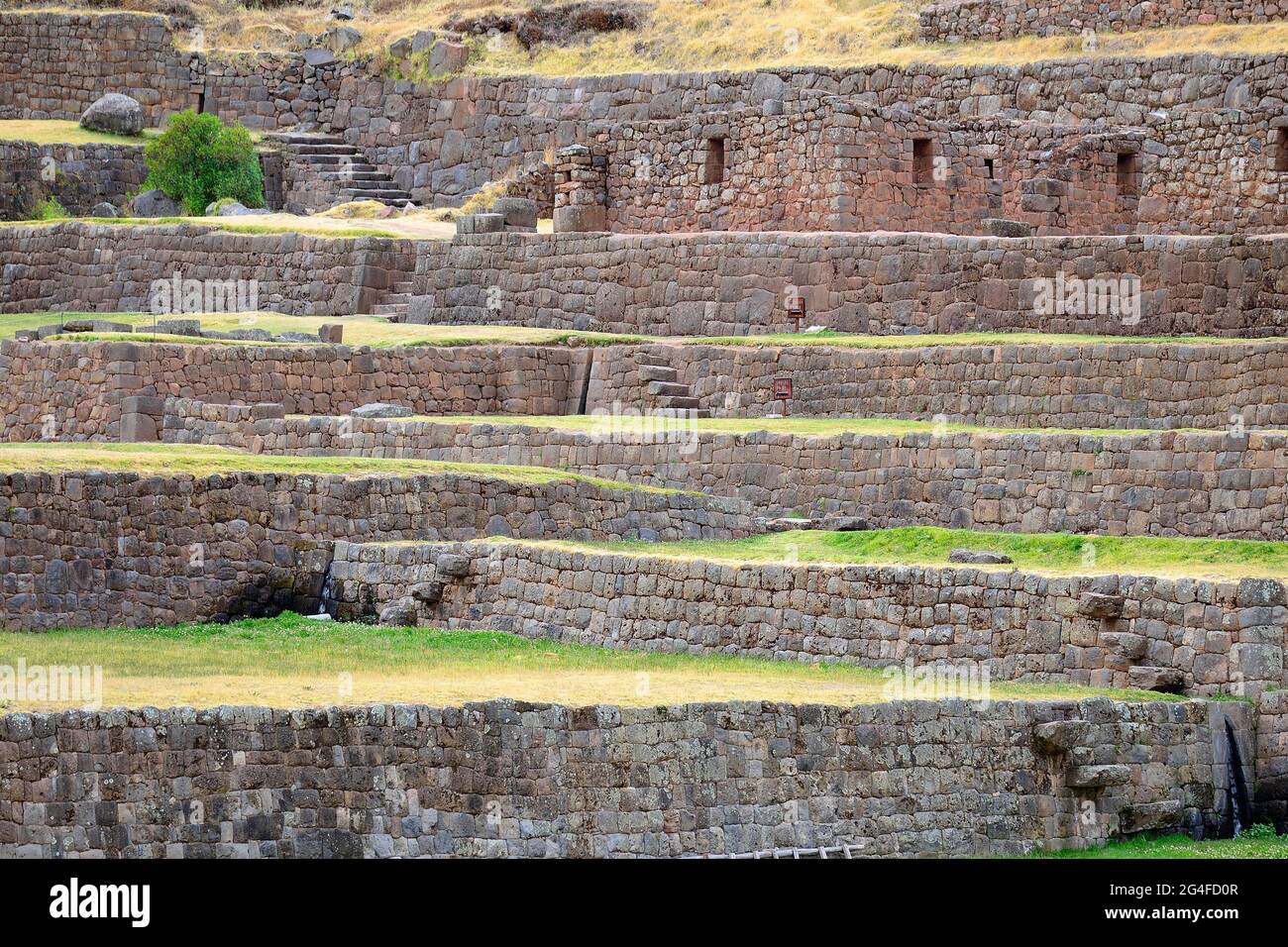 Terraces of Tipon, Inca ruins, Cusco region, Peru Stock Photo - Alamy