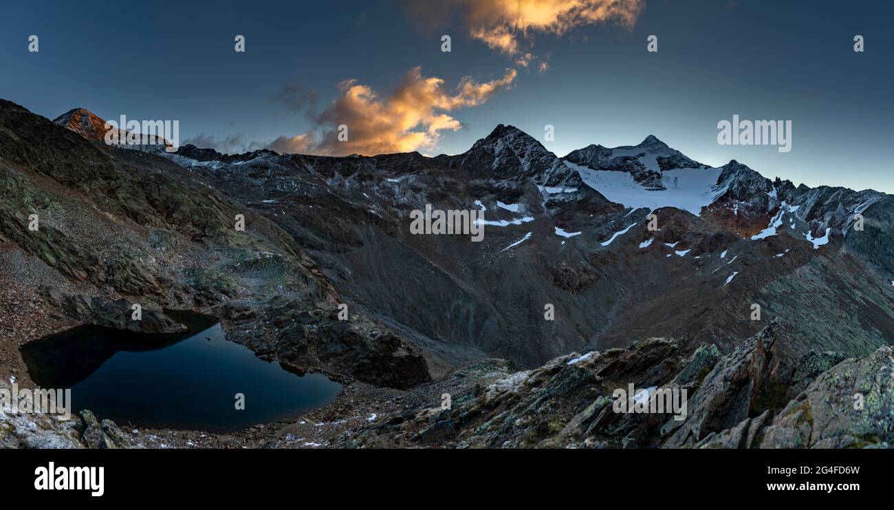 Sunrise over alps lake hi-res stock photography and images - Alamy