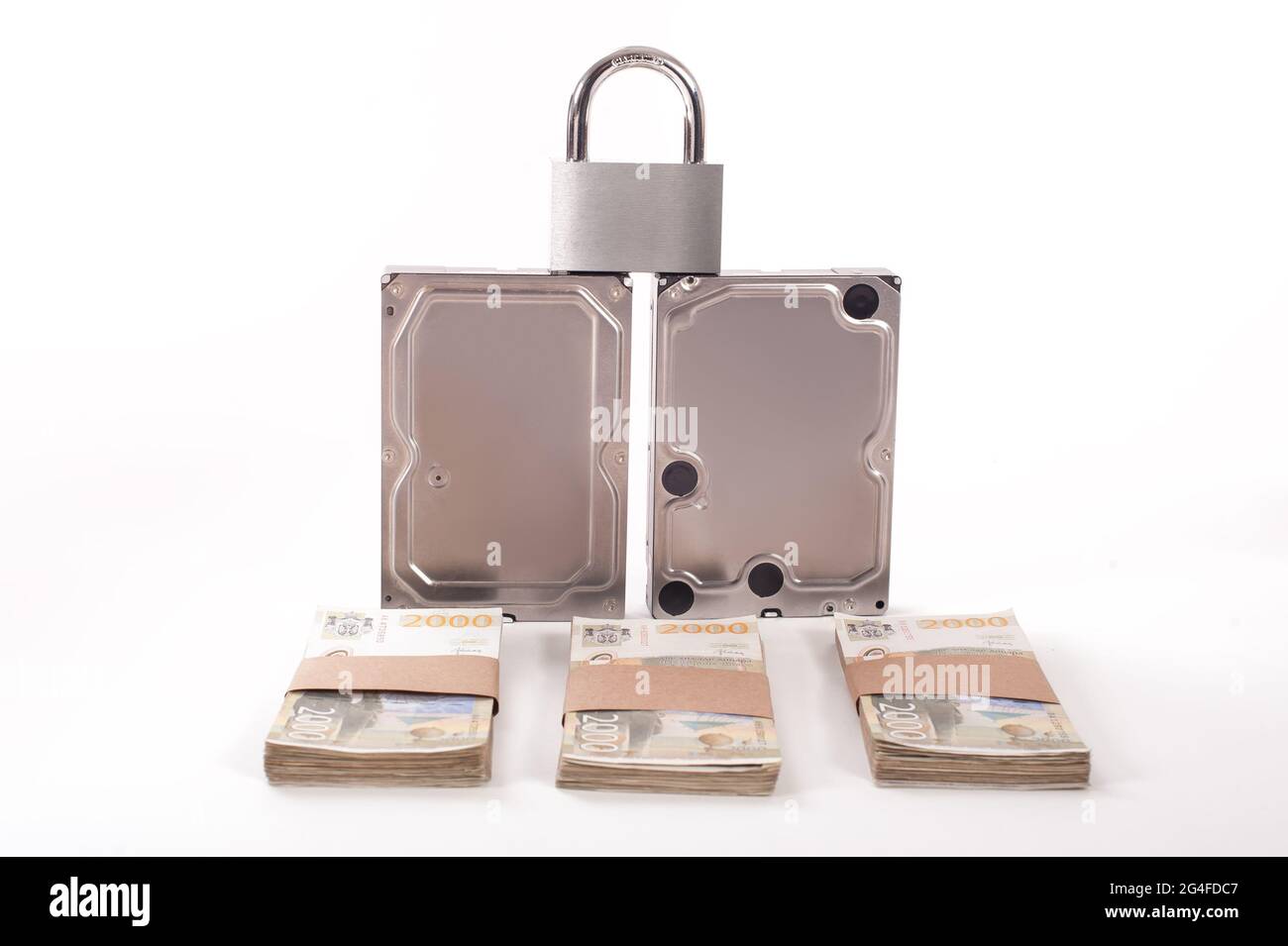 Cyber crime. Internet cyber security concept with a padlock on computer ...