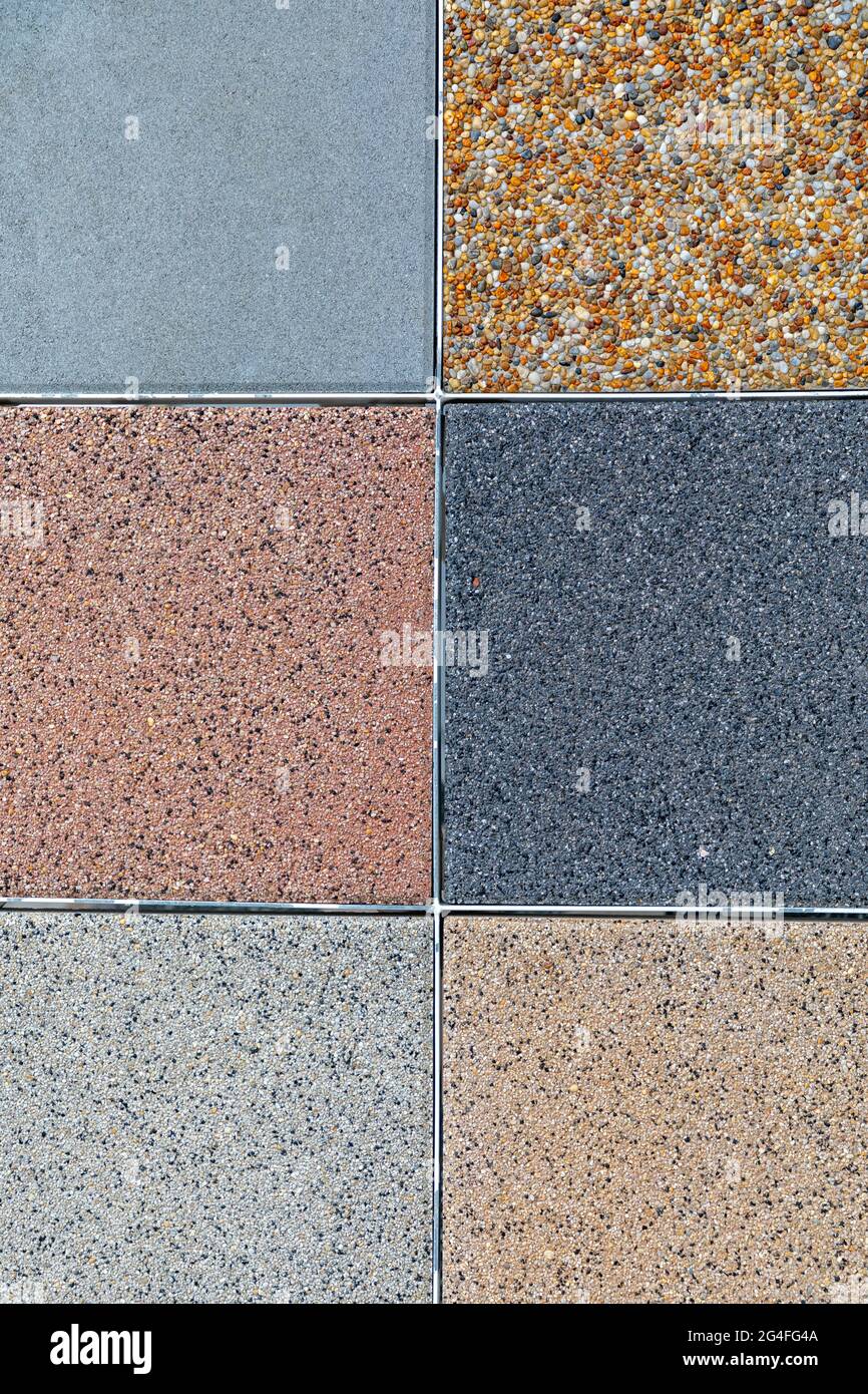 Various Colour and Texture for Outdoor Garden Tiles Structure Stock ...