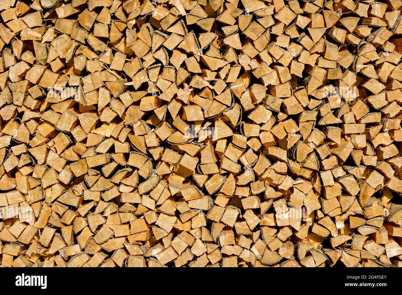 Stacked logs, firewood, wood pile, Germany Stock Photo - Alamy