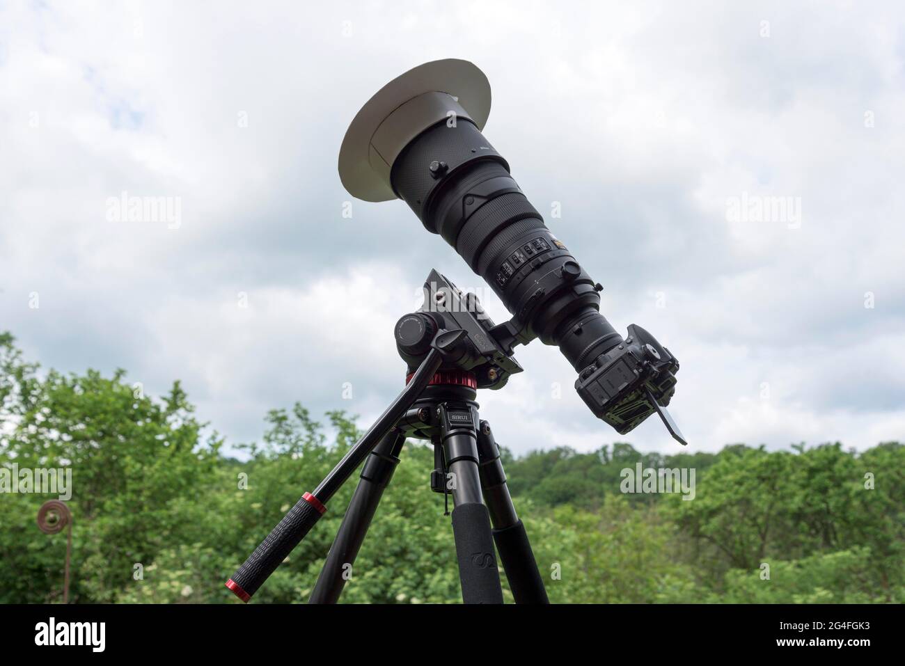 Photo equipment for solar photography with solar filter, Partial Solar ...