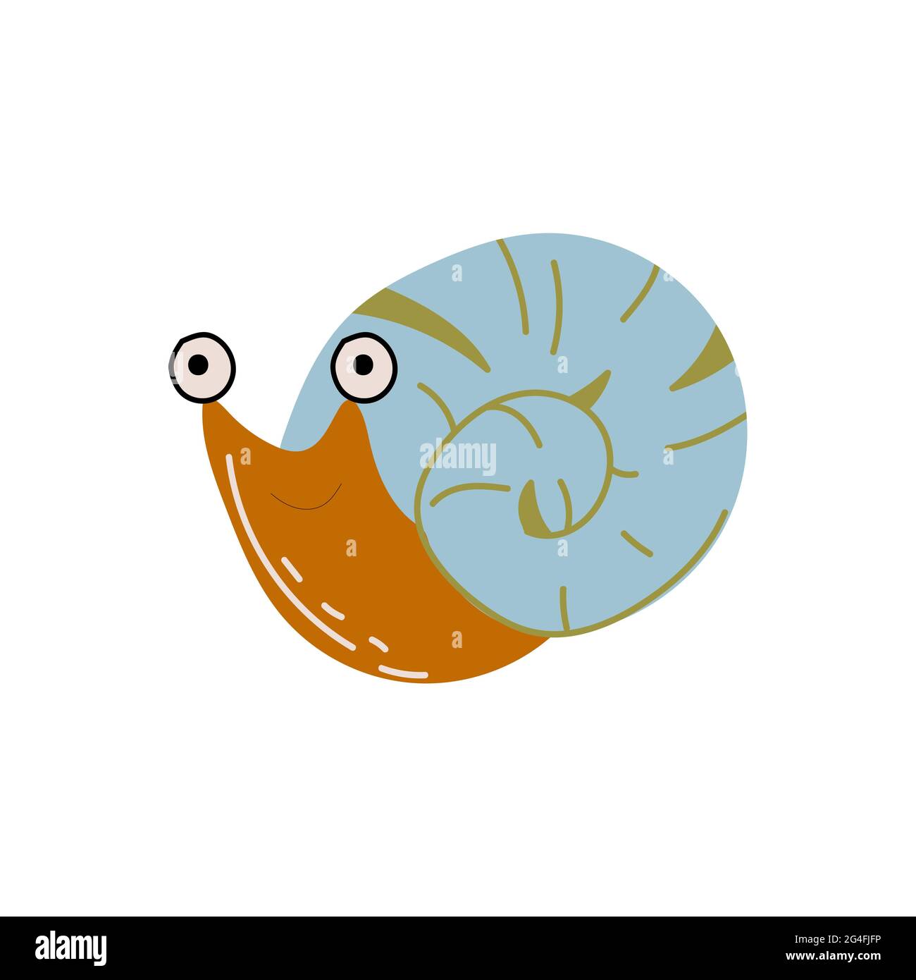 Cartoon illustration cute snail shell hi-res stock photography and ...