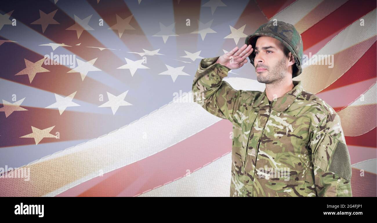 Digital animation waving american flag hi-res stock photography and ...