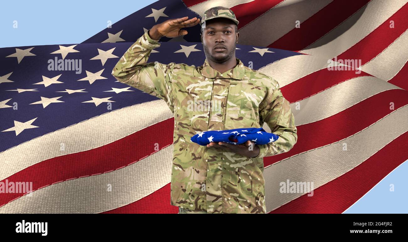 Digital animation waving american flag hi-res stock photography and ...