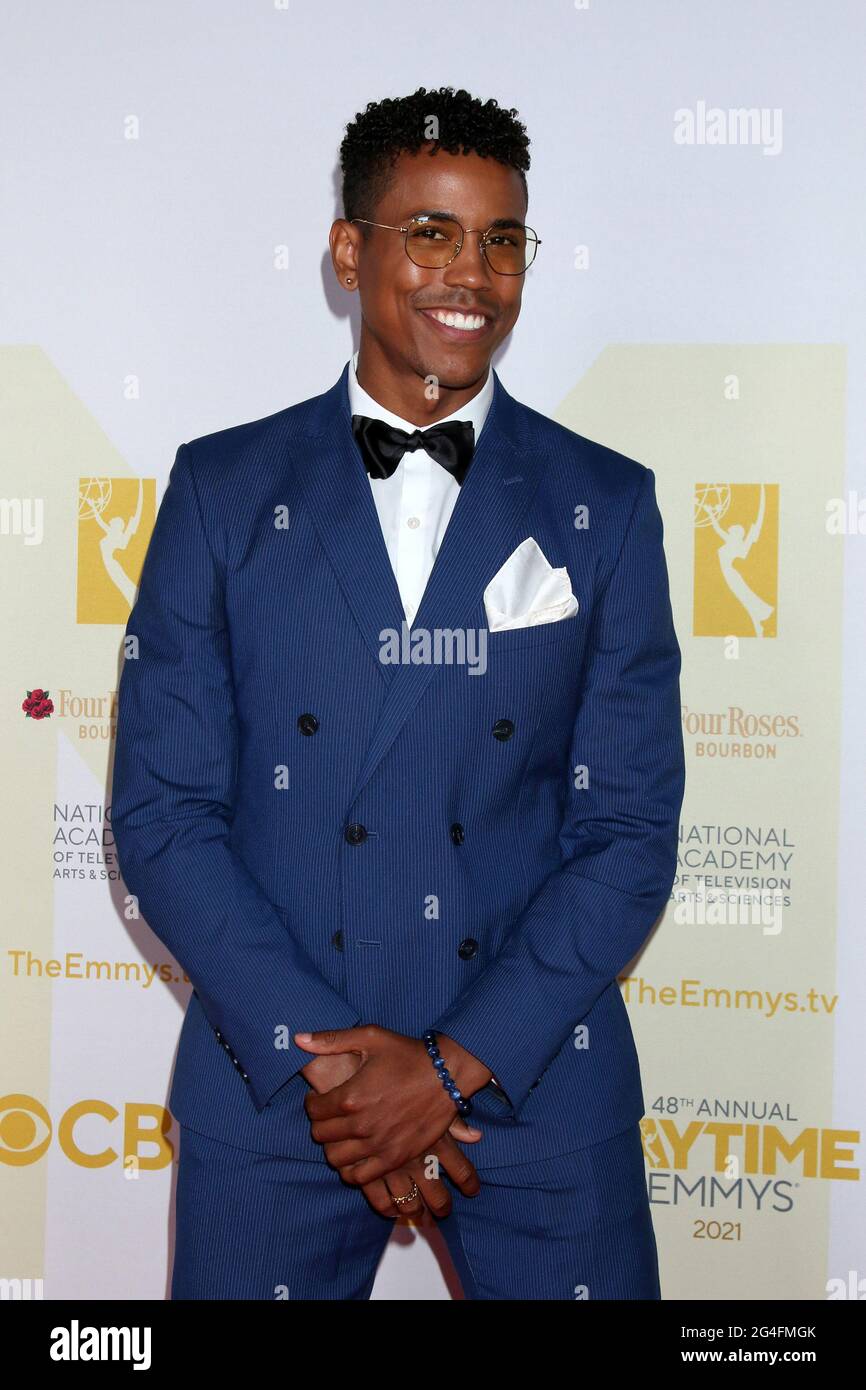 LOS ANGELES - JUN 13: Tajh Bellow at the 48th Daytime Emmy Awards Press ...