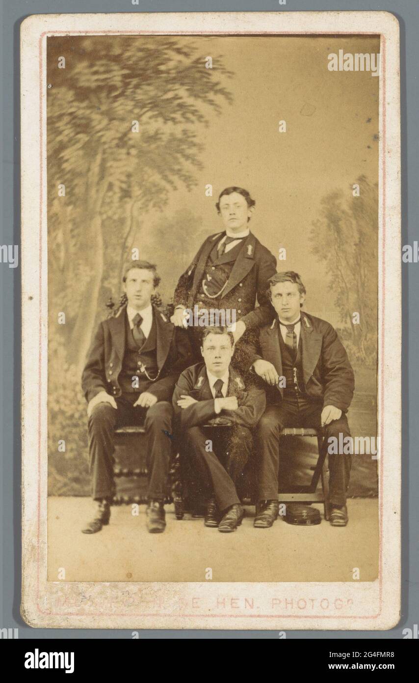 Portrait four young men Stock Photo - Alamy