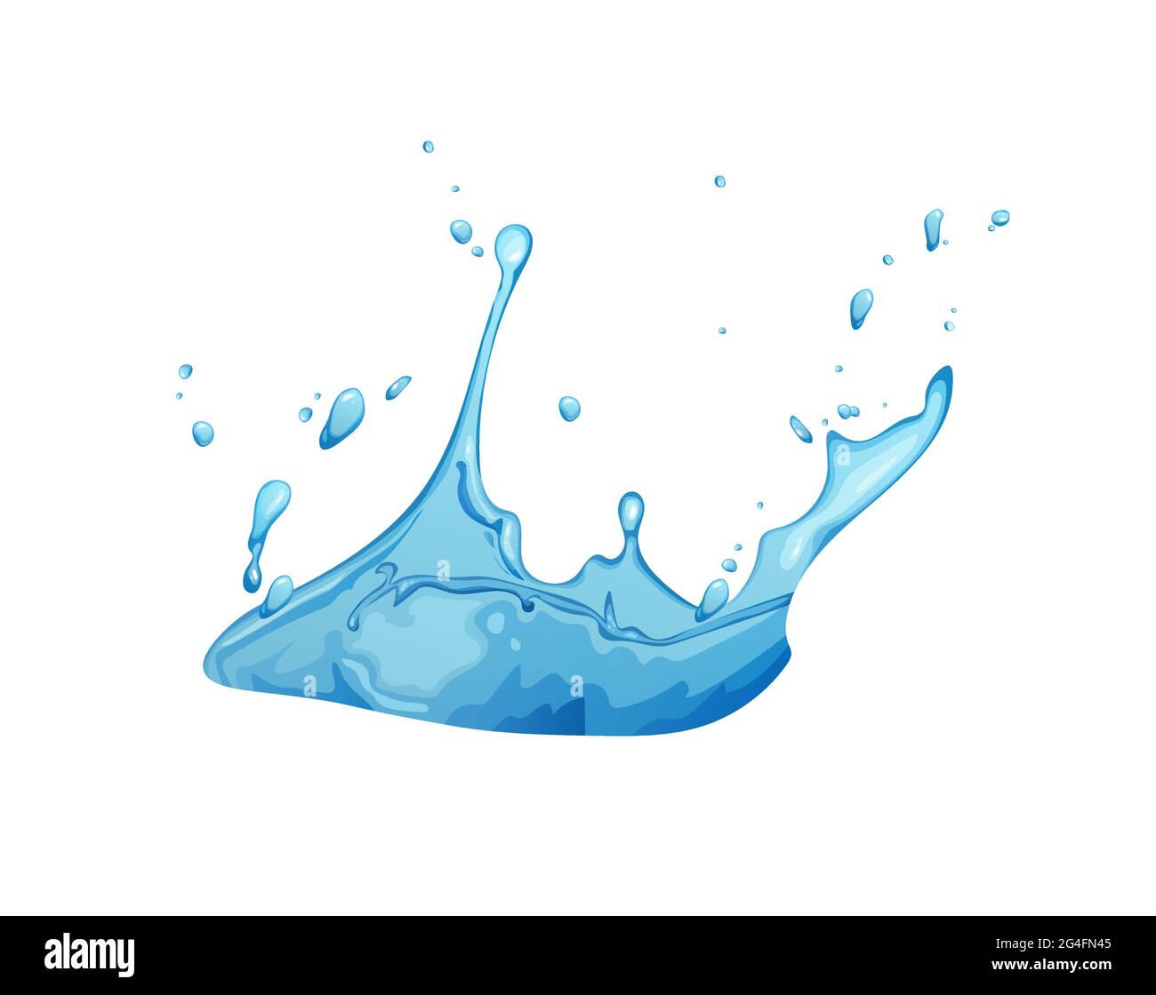 Water Splash Cartoon