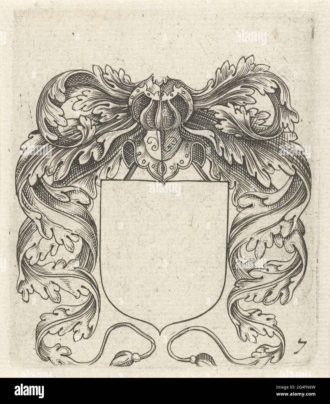 . Sheet from series coats of arms with empty compartments Stock Photo ...
