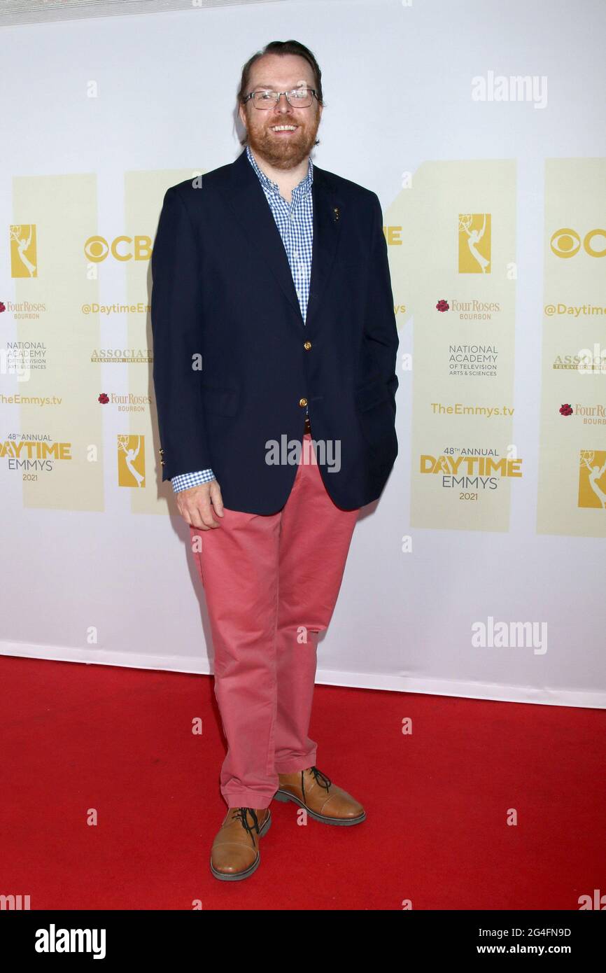 LOS ANGELES - JUN 13: Adam Sharp at the 48th Daytime Emmy Awards Press ...
