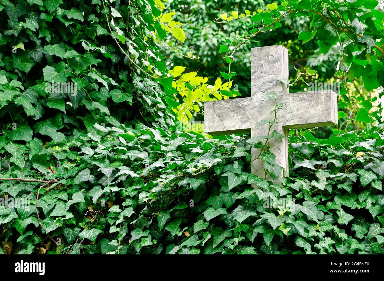 Christian cross marble stone hi-res stock photography and images - Alamy