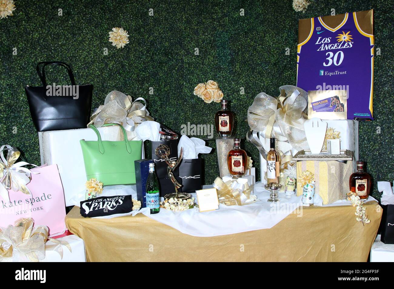 LOS ANGELES - JUN 13: Emmy Gifting Table at the 48th Daytime Emmy ...