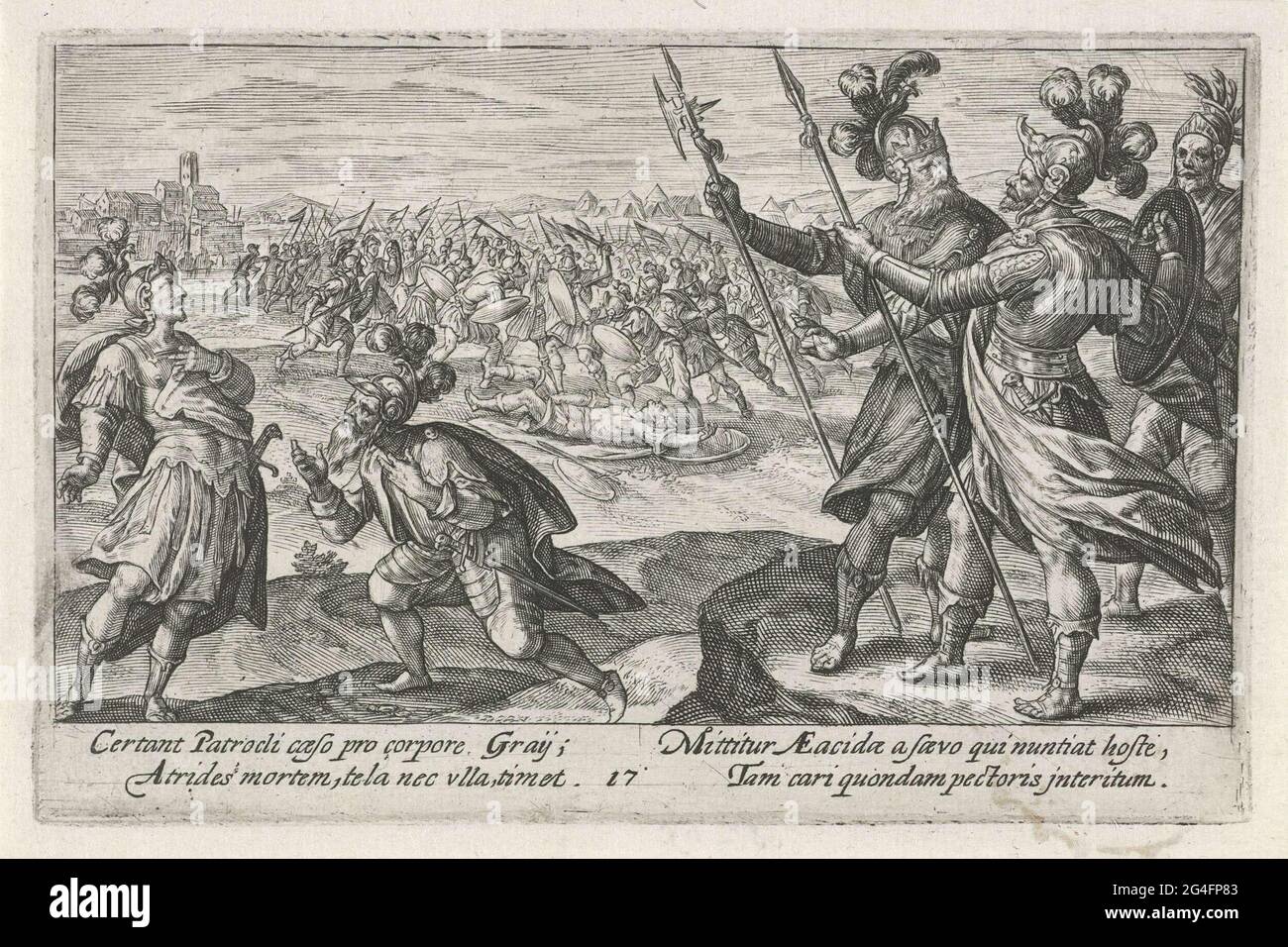 . Achilles hears the news about the death of his friend's patrocus. In ...