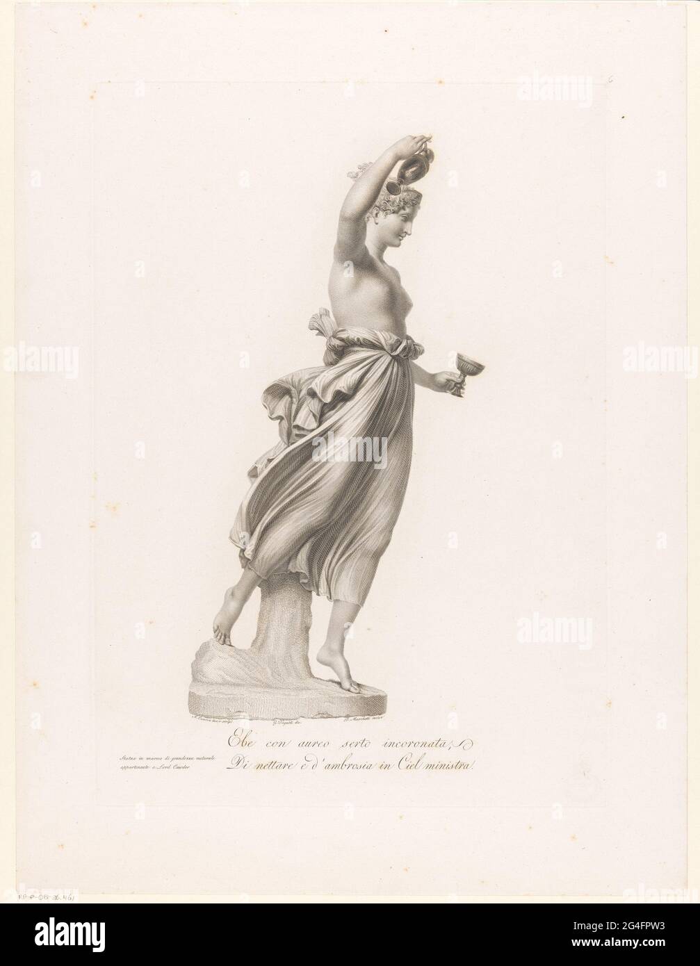 Sculpture of the Greek goddess Hebe; Sculptures by Antonio Canova ...