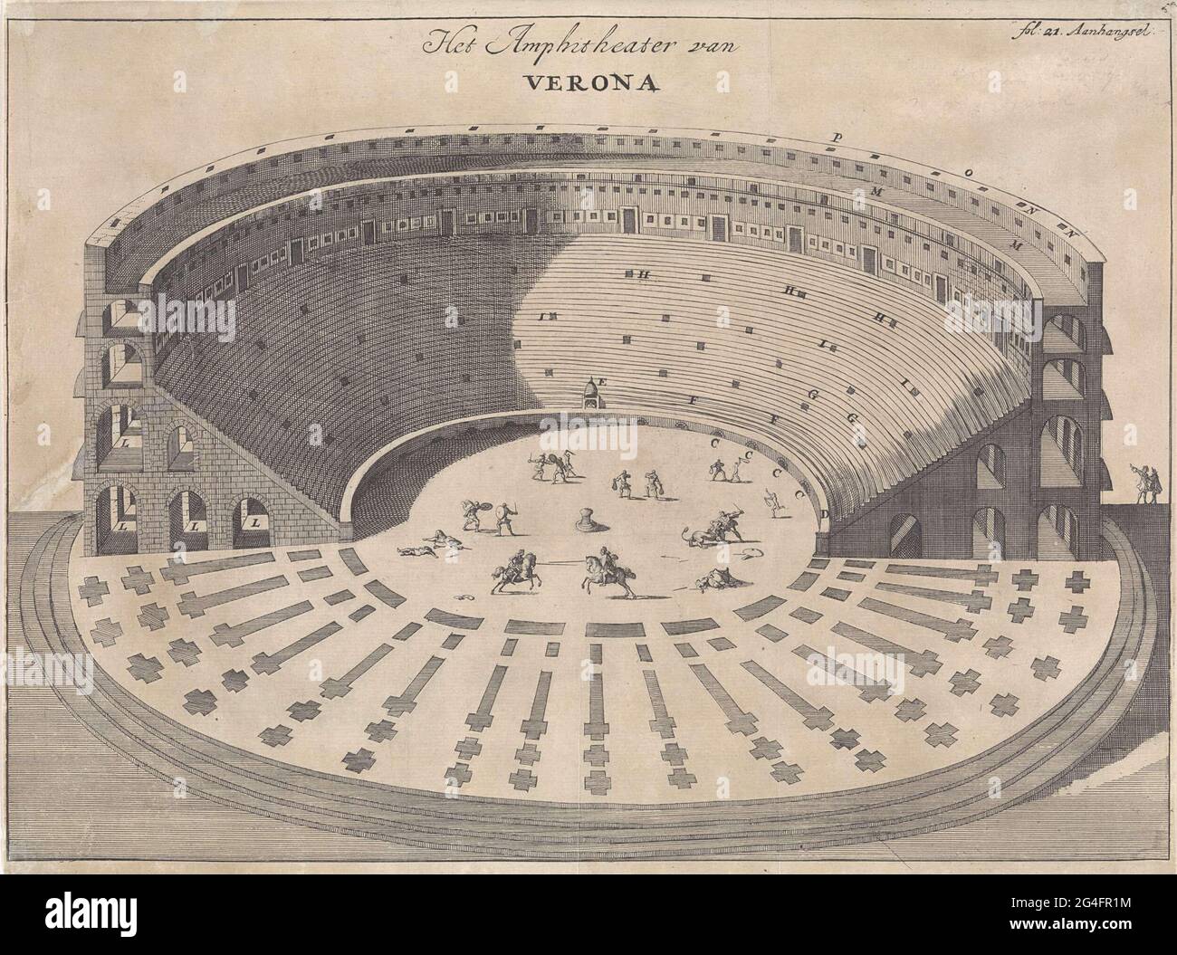 . Print at the top right labeled: fol: 21. Appendix Stock Photo - Alamy