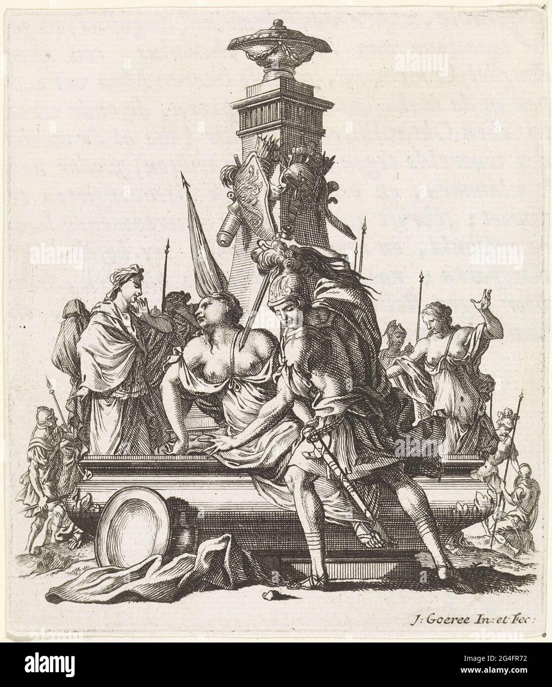 . Polyxena is sacrificed by Neoptolemeus on the graftombe of Achilles ...