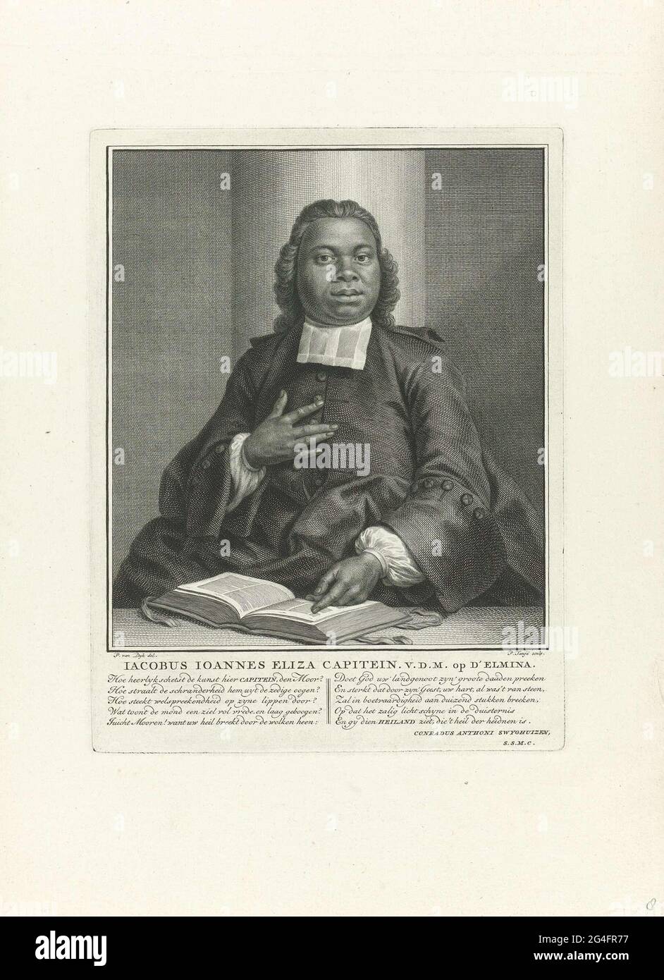 . Portrait of Jacobus Elisa Johannes Capitein, the first black in the ...