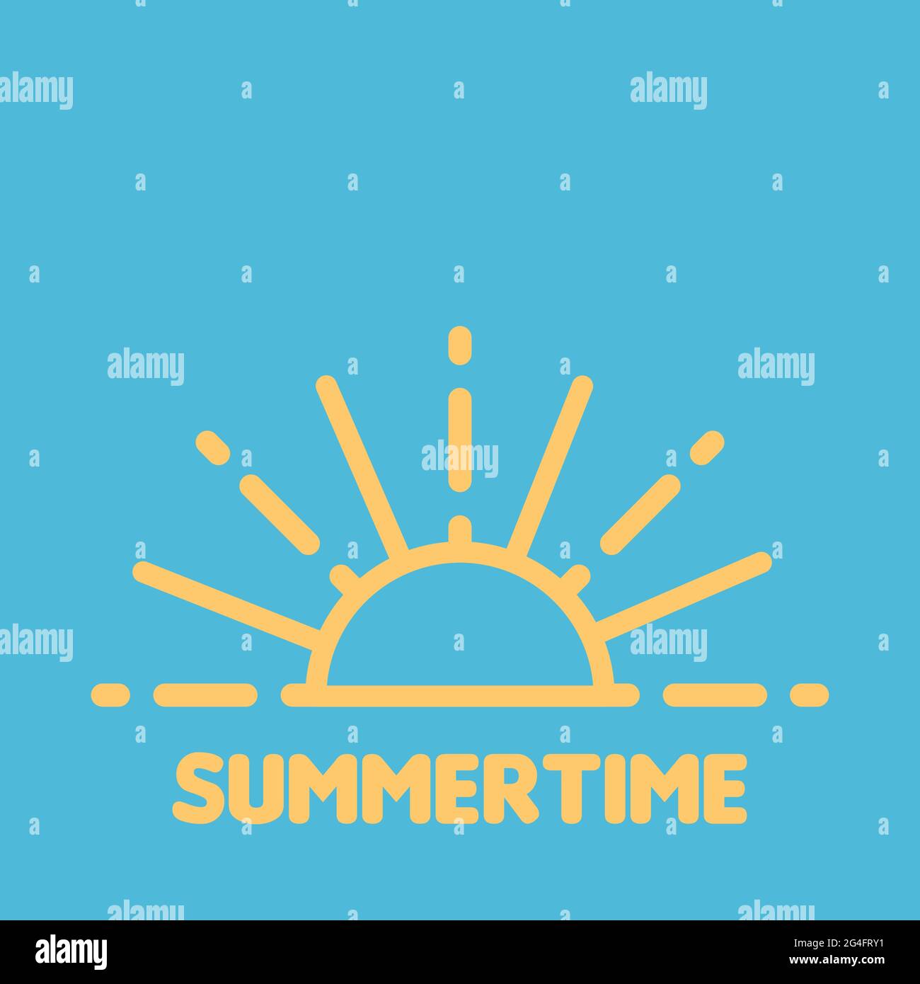 Summertime vector vectors hi-res stock photography and images - Alamy