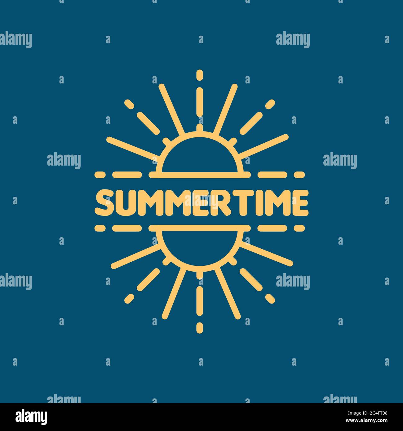 Summertime sun sunlight sunshine Stock Vector Images - Alamy