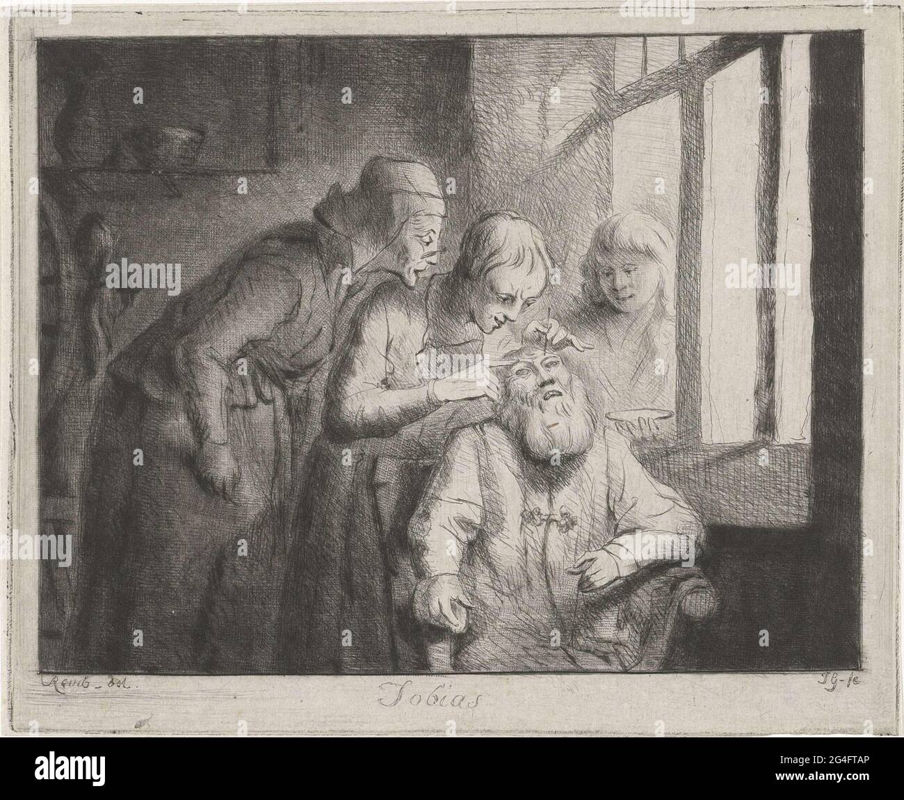 . Tobias heals his fathers blindness with the bile of a fish. In ...