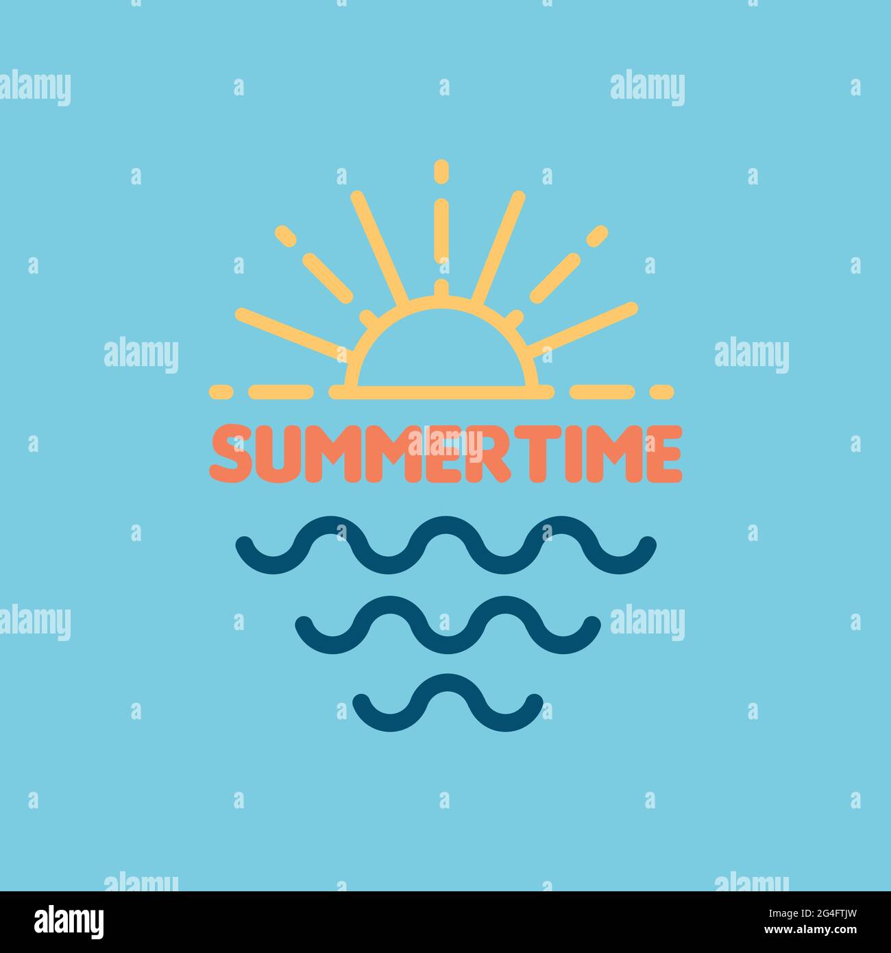 Yellow sun with typography hi-res stock photography and images - Alamy