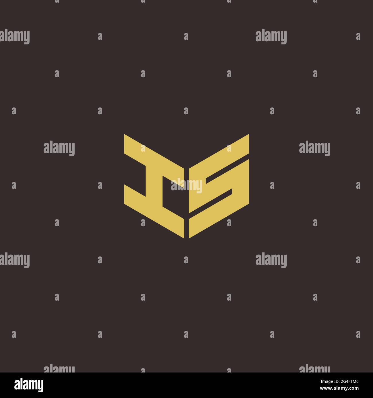 Logo Letter Initial Logo Designs Template with Gold and Black ...