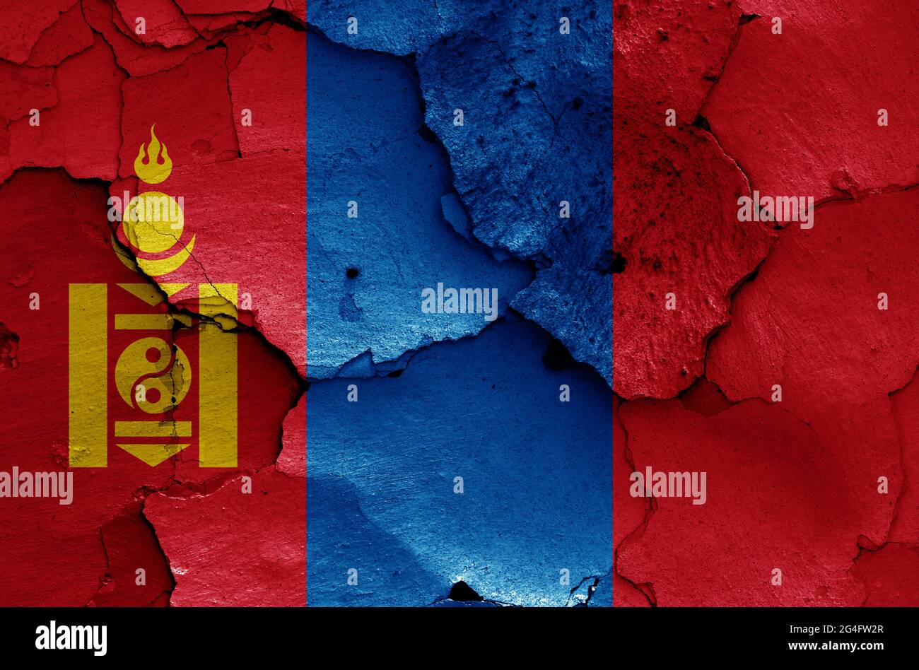 Mongolian flag hi-res stock photography and images - Alamy