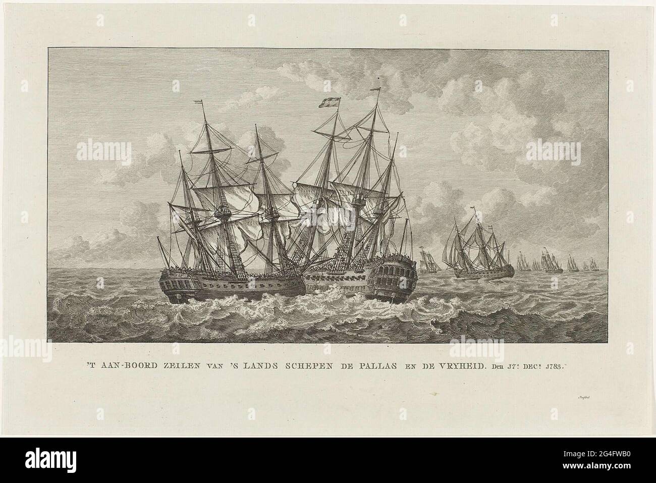 . Attention at sea between the ships The Pallas and the freedom ...