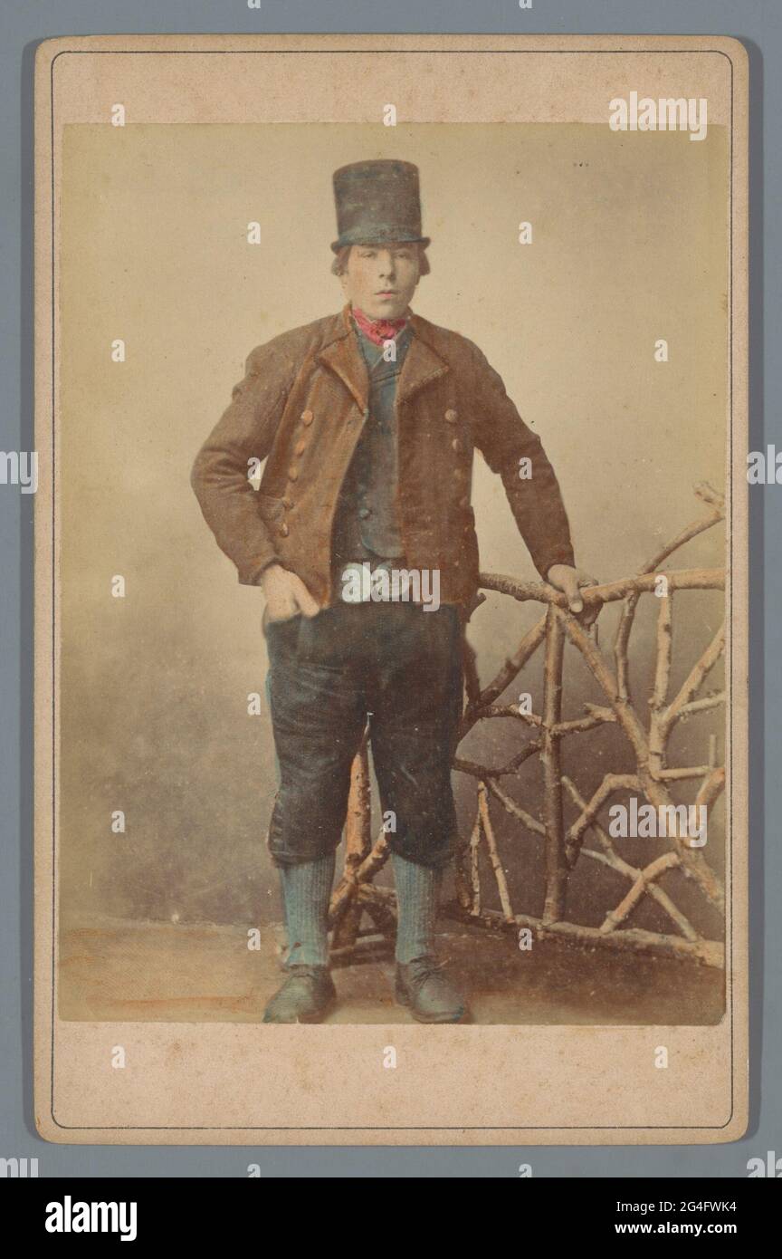 Portrait of an unknown man in traditional walche traditional Stock ...