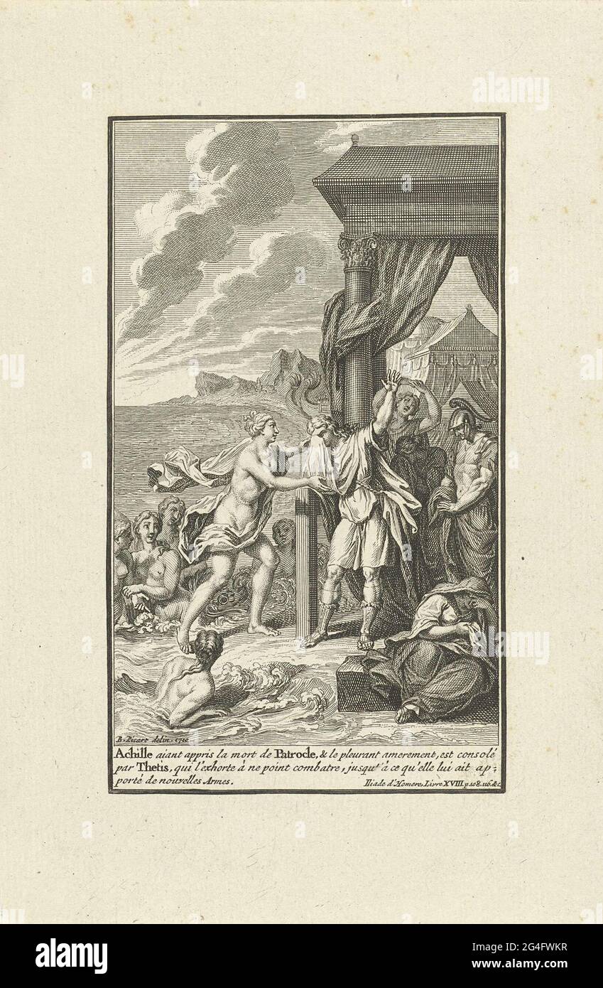 Achilles mourning the death of patroclus hi-res stock photography and ...