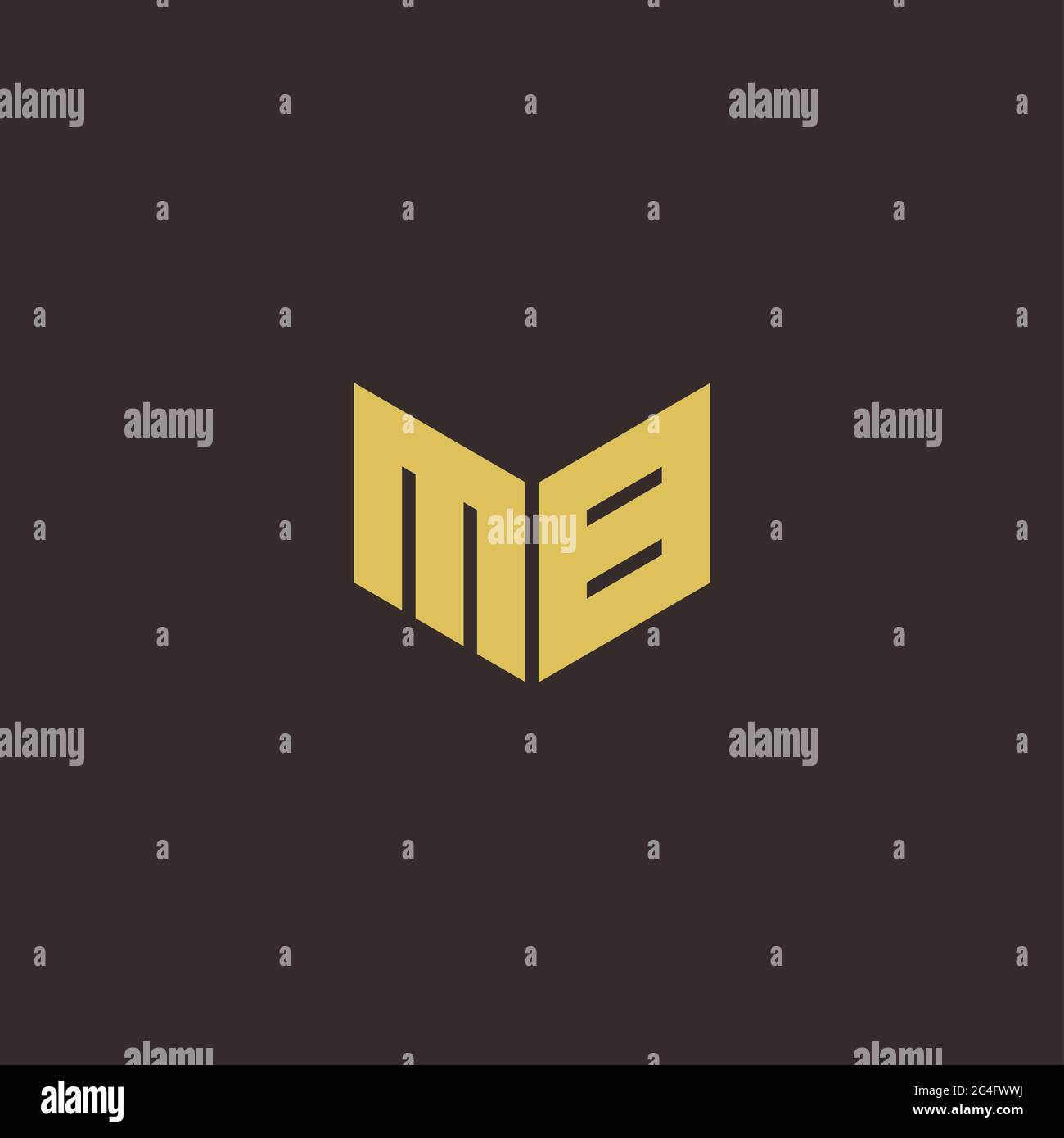 Logo Letter Initial Logo Designs Template with Gold and Black ...