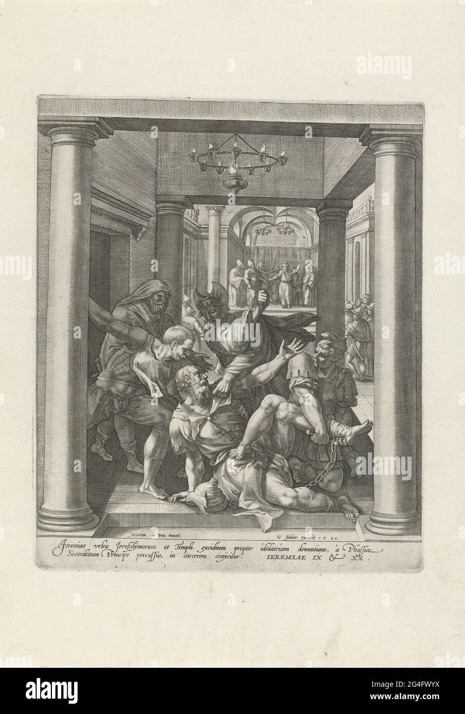 . The Prophet Jeremiah is beaten by the Paskur priest at the templet ...