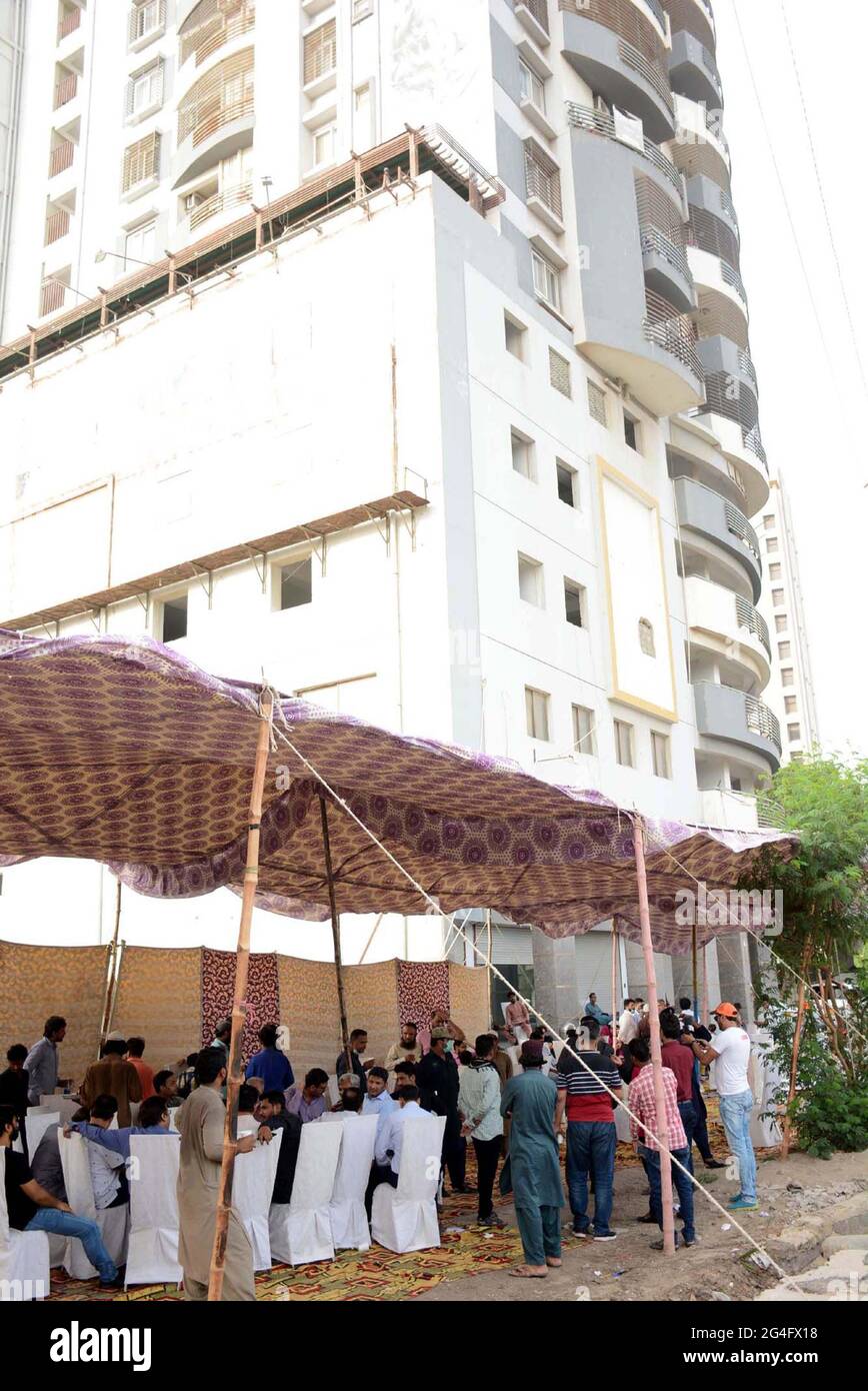 Victims of Nasla Tower are holding protest demonstration against ...