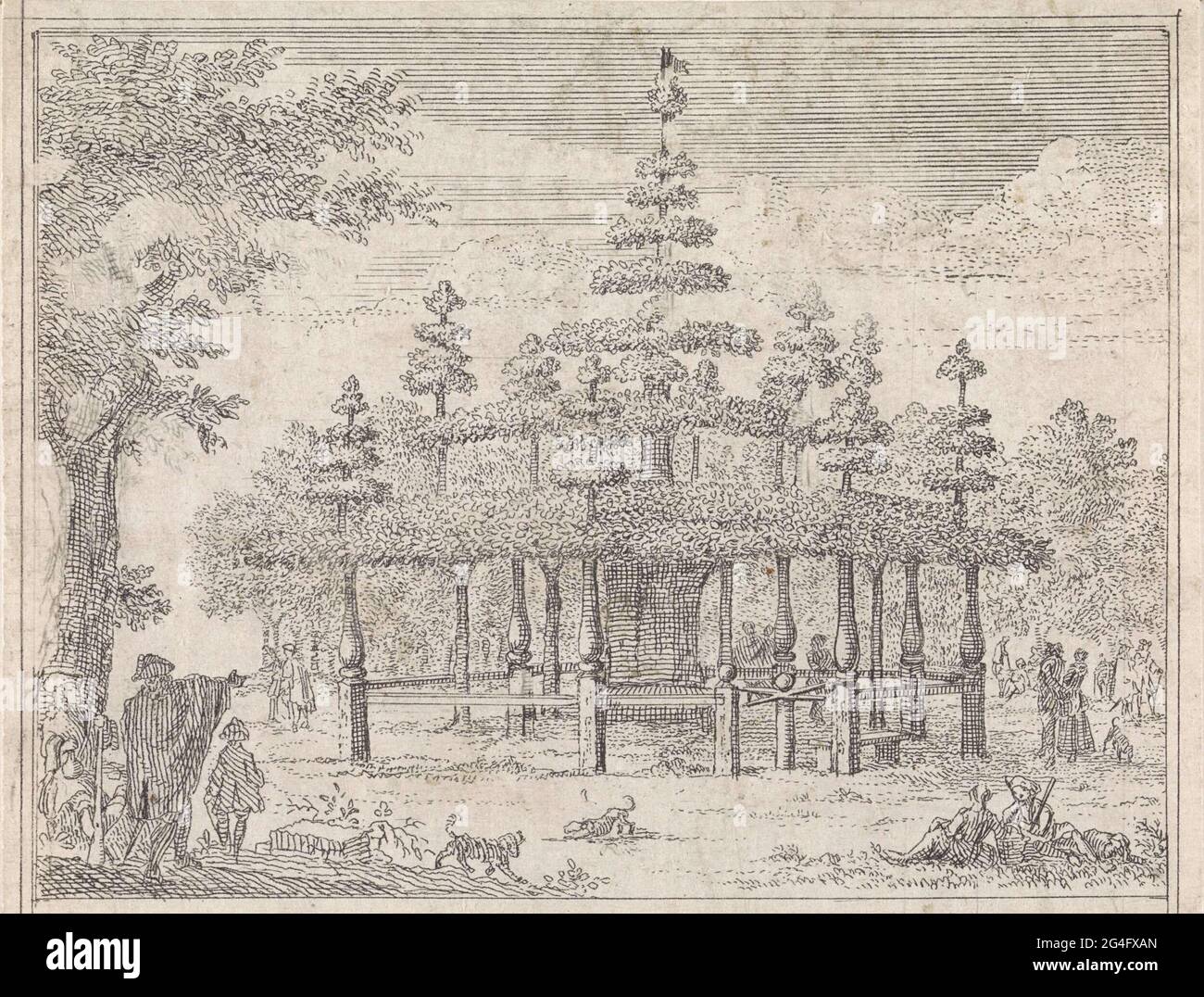 . Landscape with a lime tree at the city stick Stock Photo - Alamy