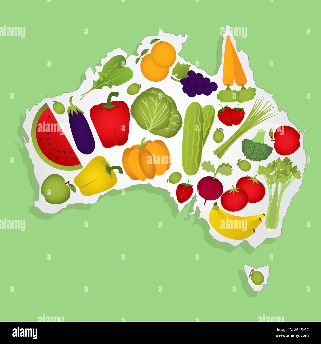 Australian fresh fruits Stock Vector Images - Alamy