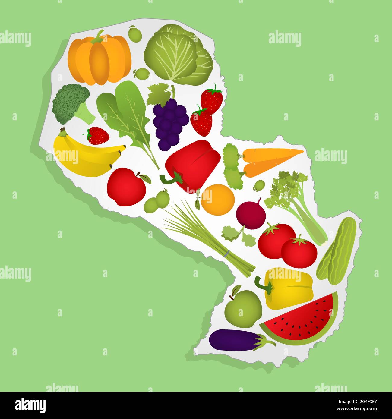 Paraguay fruit Stock Vector Images - Alamy