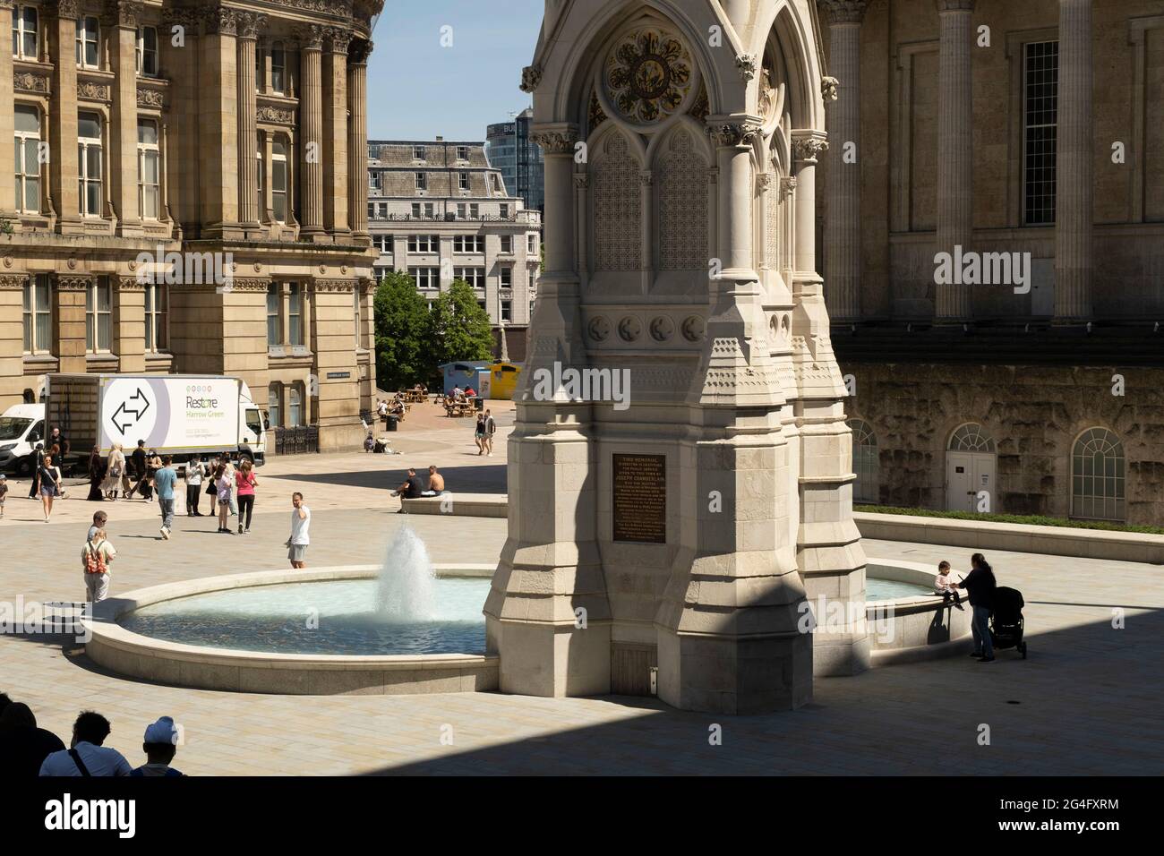 Scene at the newly renovated Chamberlain Square on 15th June 2021 in ...