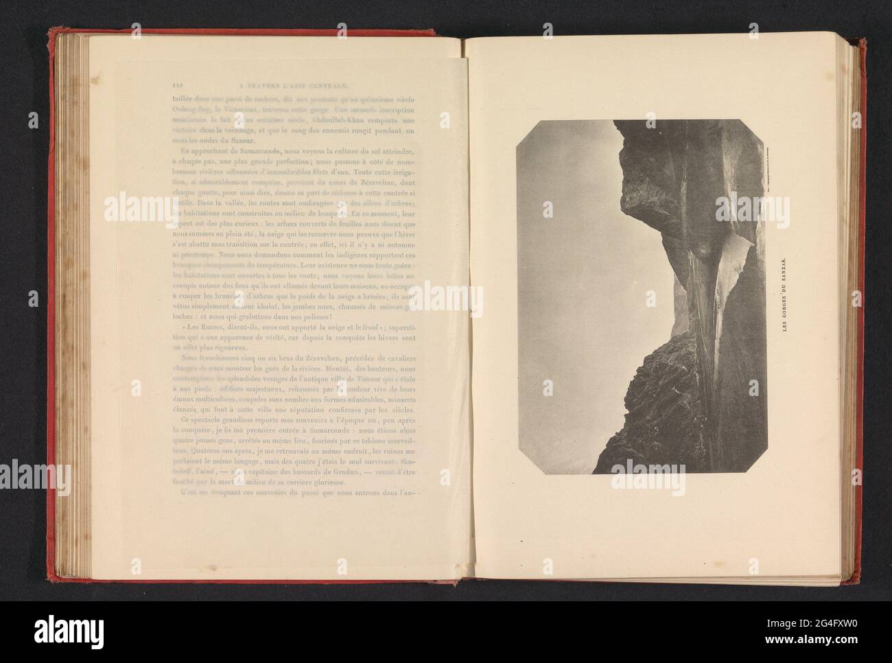 View of a gap in Uzbekistan; Les Gorges' du Sanzar Stock Photo - Alamy