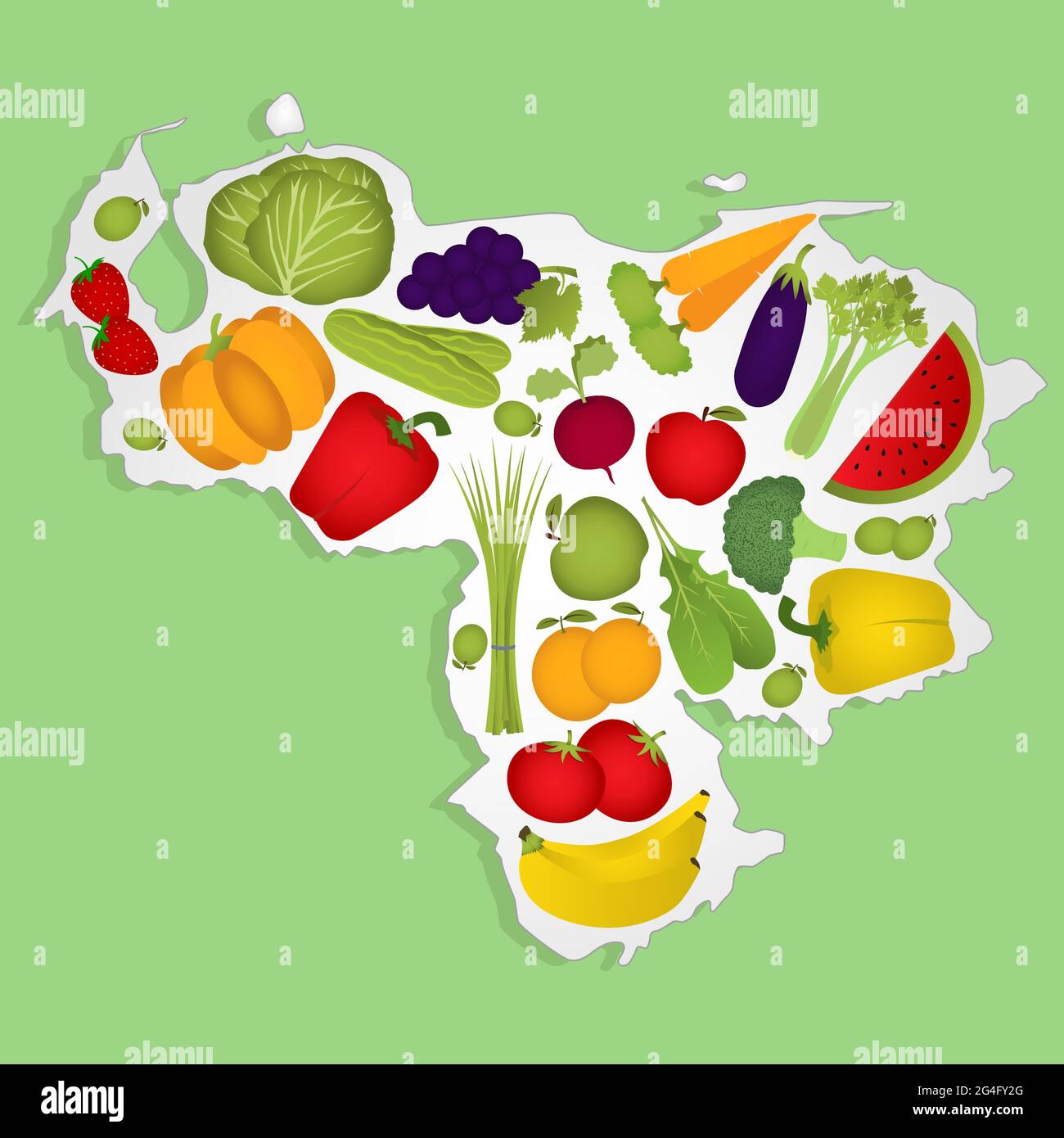Food of venezuela Stock Vector Images - Alamy