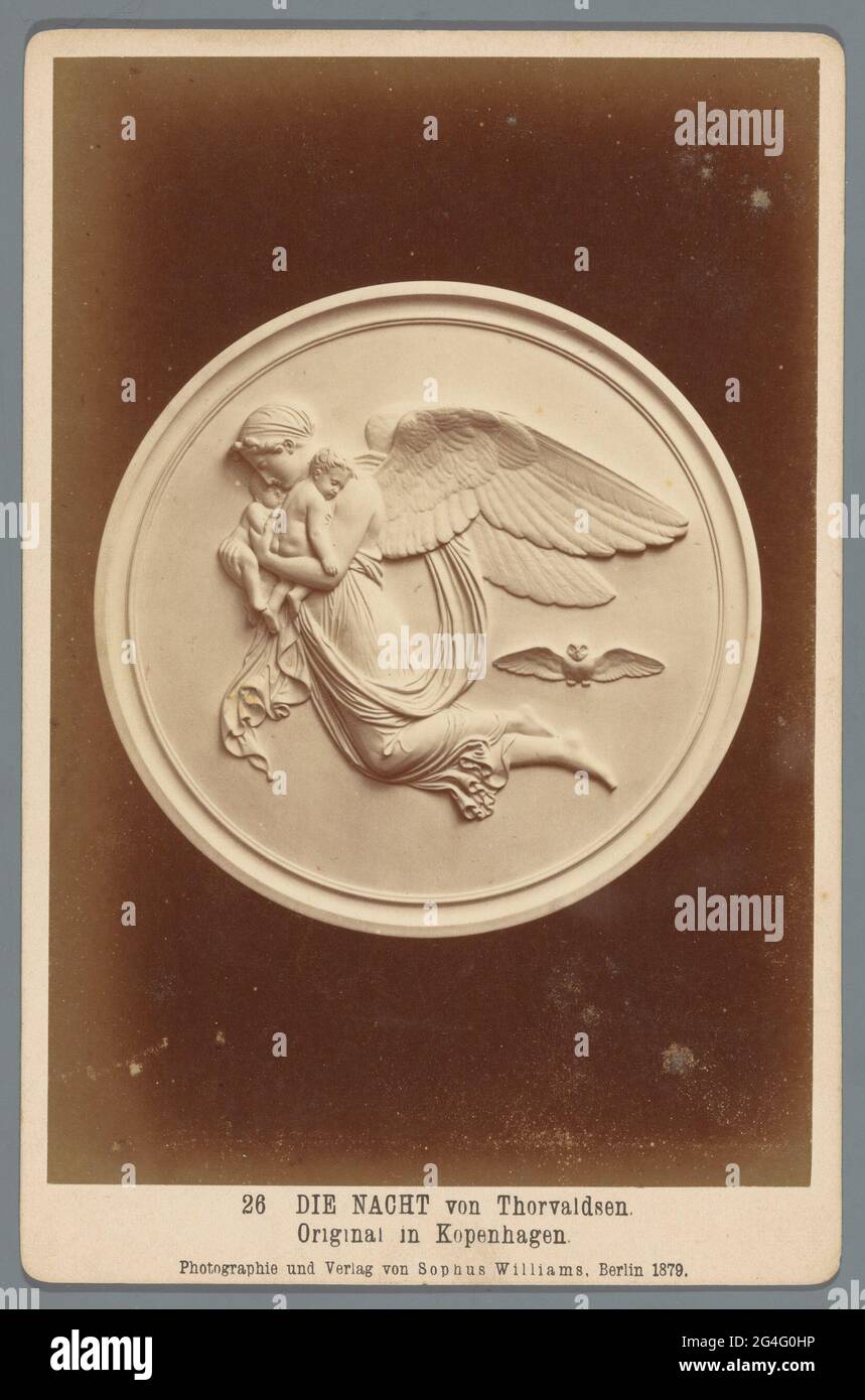 Relief, representing a night personification; That night of Thorvaldsen ...