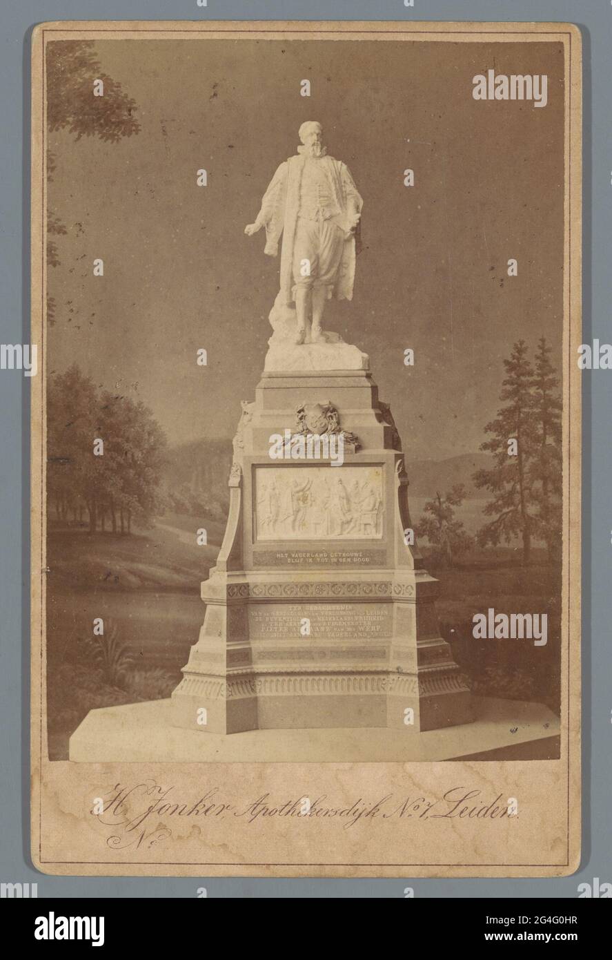 Model of the monument for Pieter Adriaansz. Van Der Werff in Leiden ...